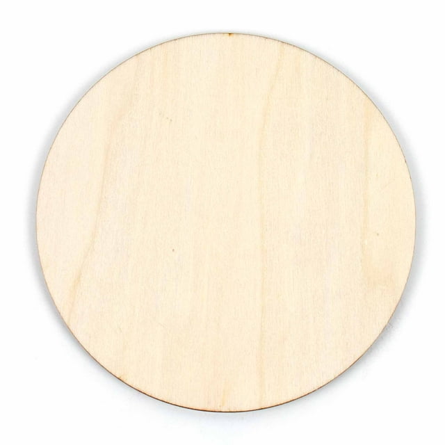 Hello Hobby Unfinished Wood Circle, 5 in. x 0.5 cm, 0.07 lbs, Perfect ...