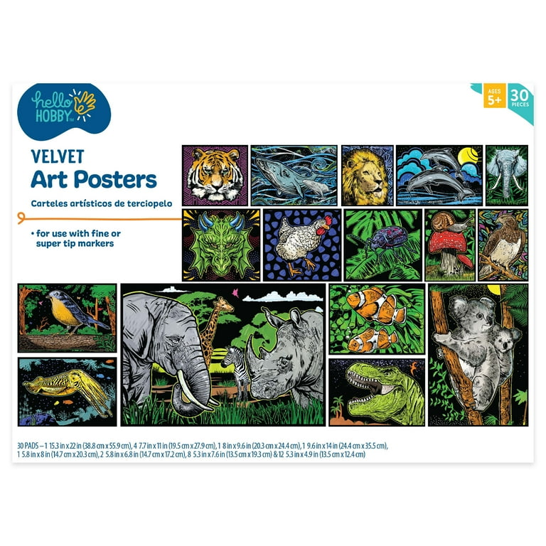 fancy coloring book with velvet pages