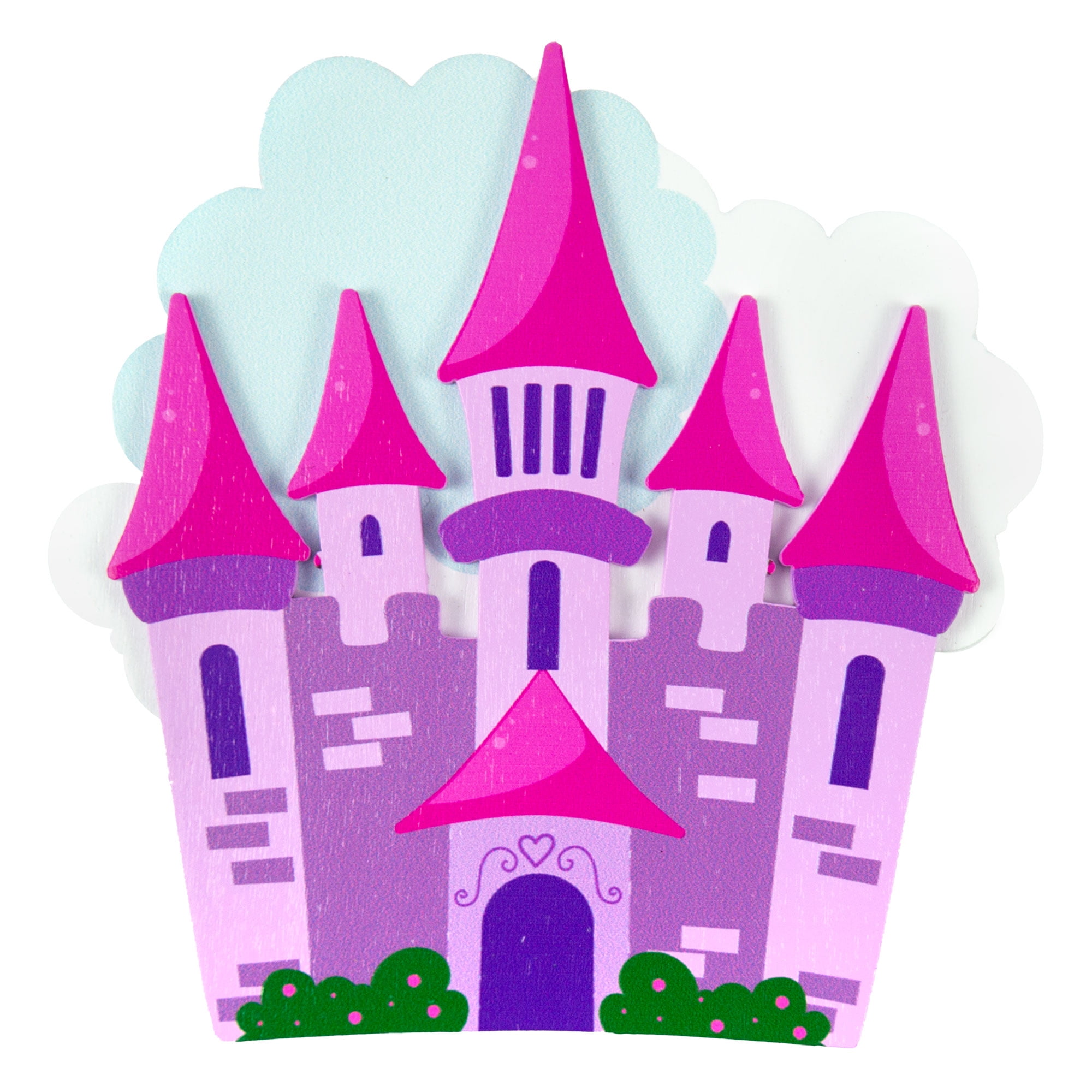 Hello Hobby Wood Castle Shape, Pre-Painted, 4" x 4" - Walmart.com