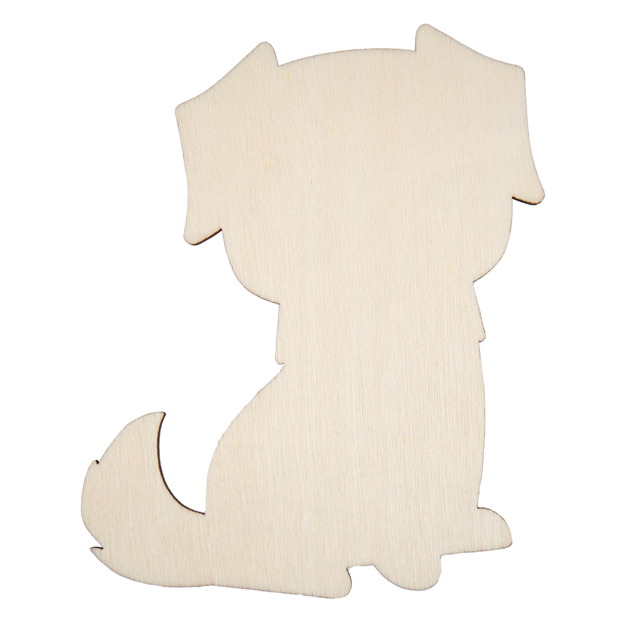 Hello Hobby Wood Dog Shape, Ready-to-Decorate Die-Cut Shape, 3.5" x 0. ...