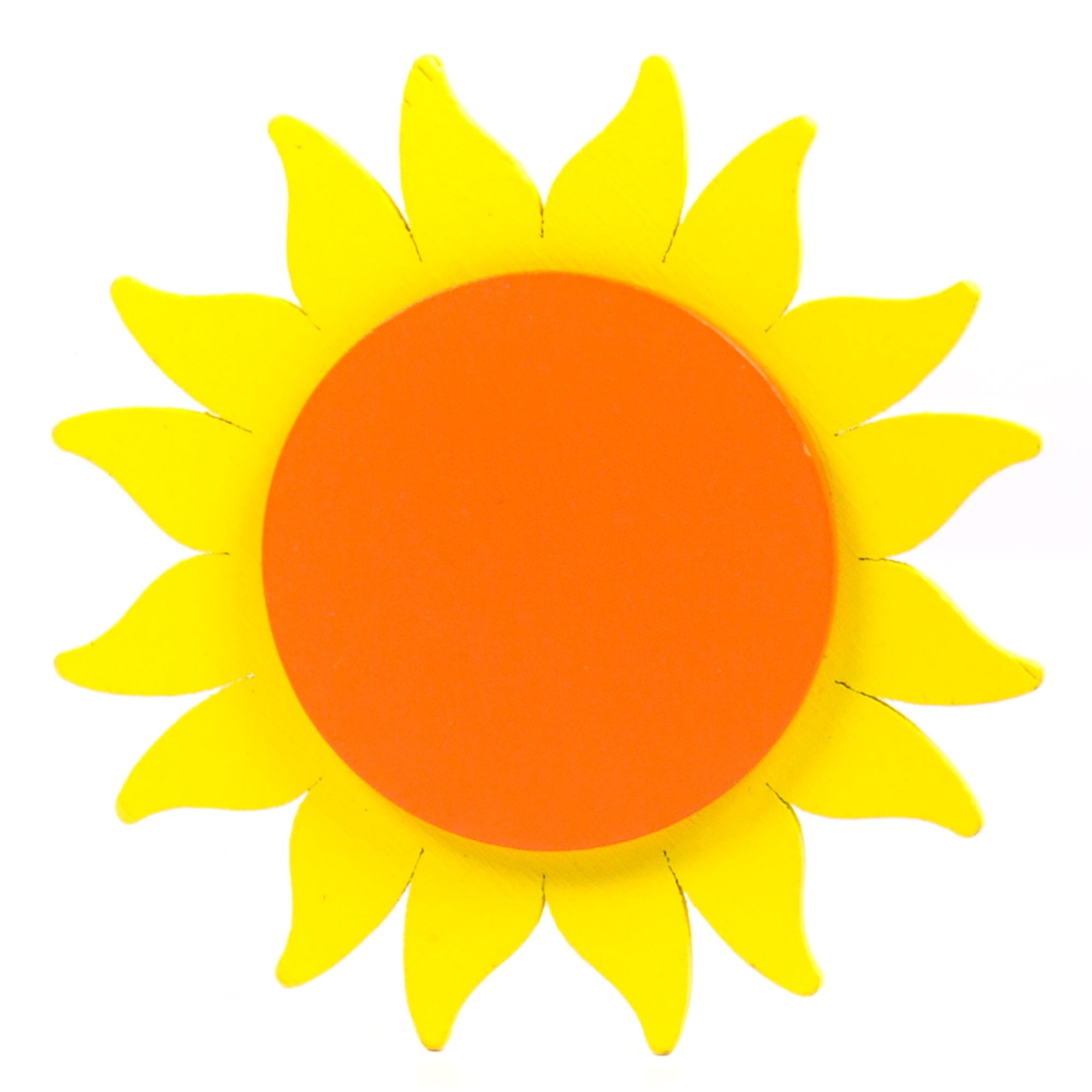 Hello Hobby Wood Sun Shape, Pre-Painted, 3.6 in. x 3.6 in. - Walmart.com