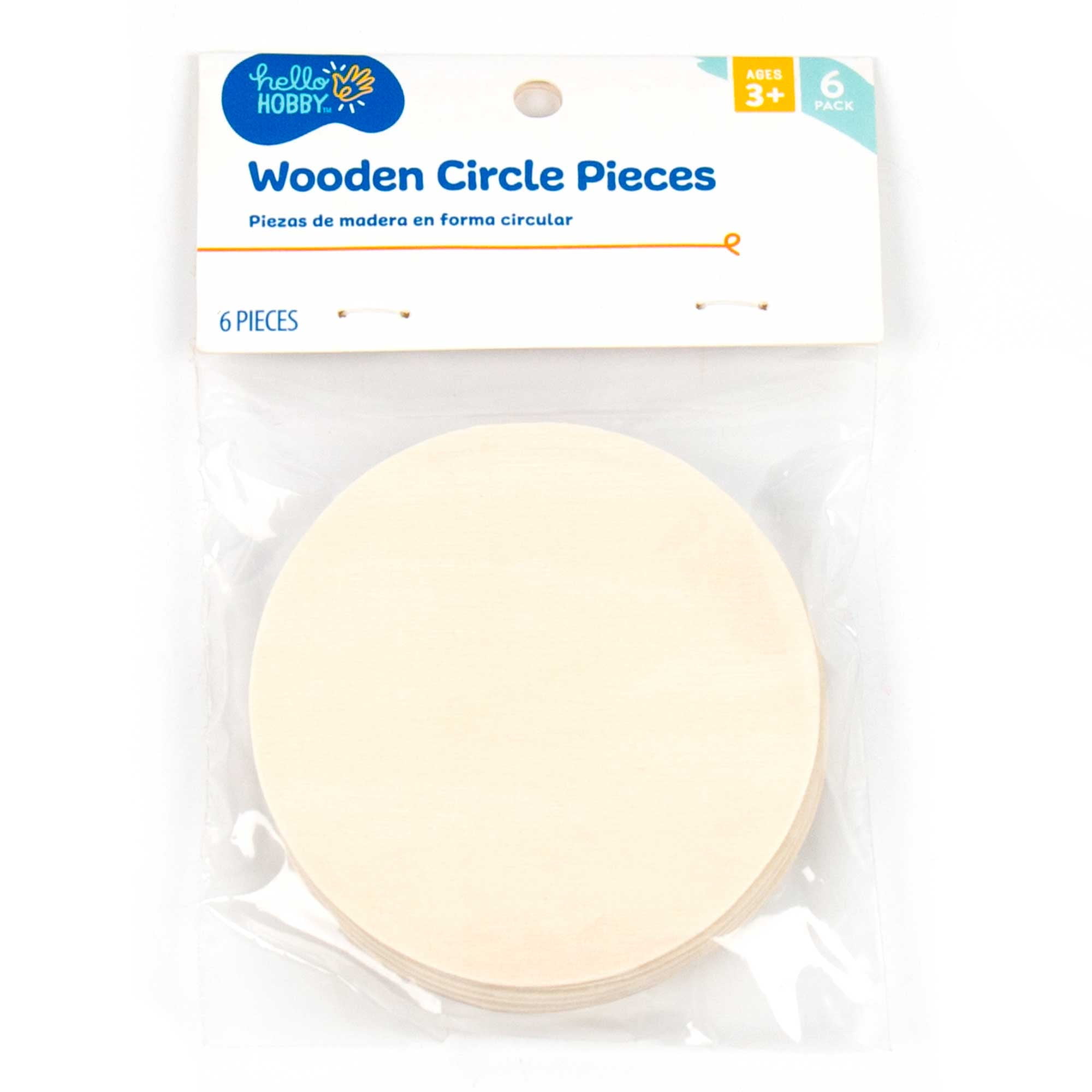 Hello Hobby Wooden Circles, 6-Pack, Boys and Girls, Child, Ages 3 ...
