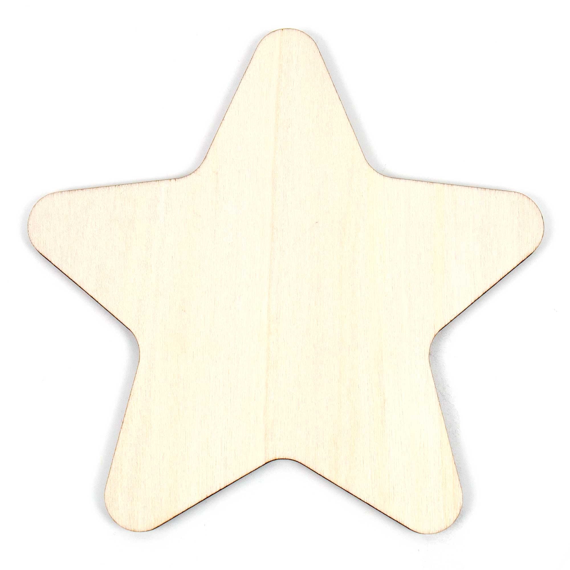 Hello Hobby Wooden Star Shape 3.5 inch Craft Decoration for Painting ...