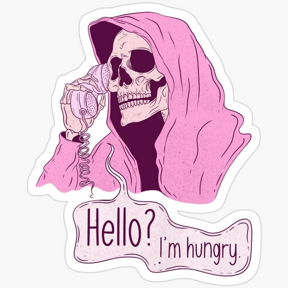 Hello? I'M Hungry Sticker Phone Decal Water Bottle Stickers Car Decals ...