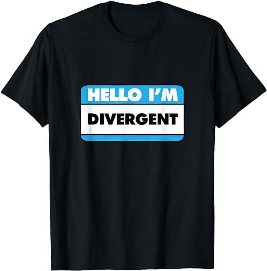 Hello I'm Divergent Science Fiction Sci Fi Fan Fanatic Tee - Walmart.com