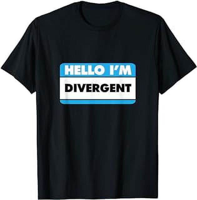Hello I'm Divergent Science Fiction Sci Fi Fan Fanatic Tee - Walmart.com