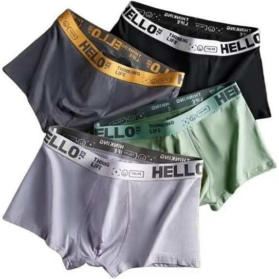 Hello Ice Silk Mesh Boxer Briefs for Men, Lightweight Breathable ...