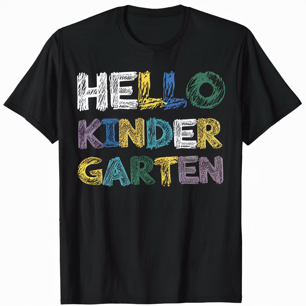 Hello Kindergarten Back to School Kindergarten Teacher Kids T-Shirt ...
