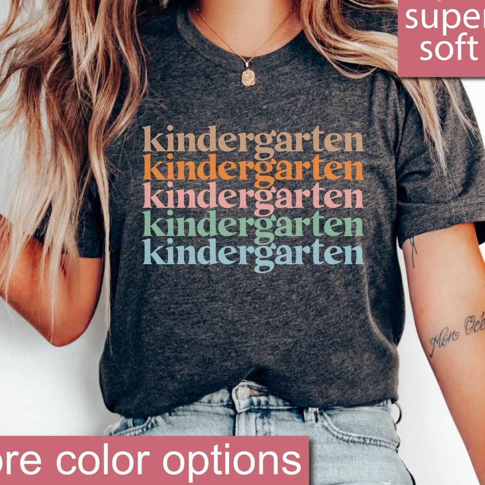 Hello Kindergarten Grade Shirt, Kindergarten Teacher Shirt, Gift For ...