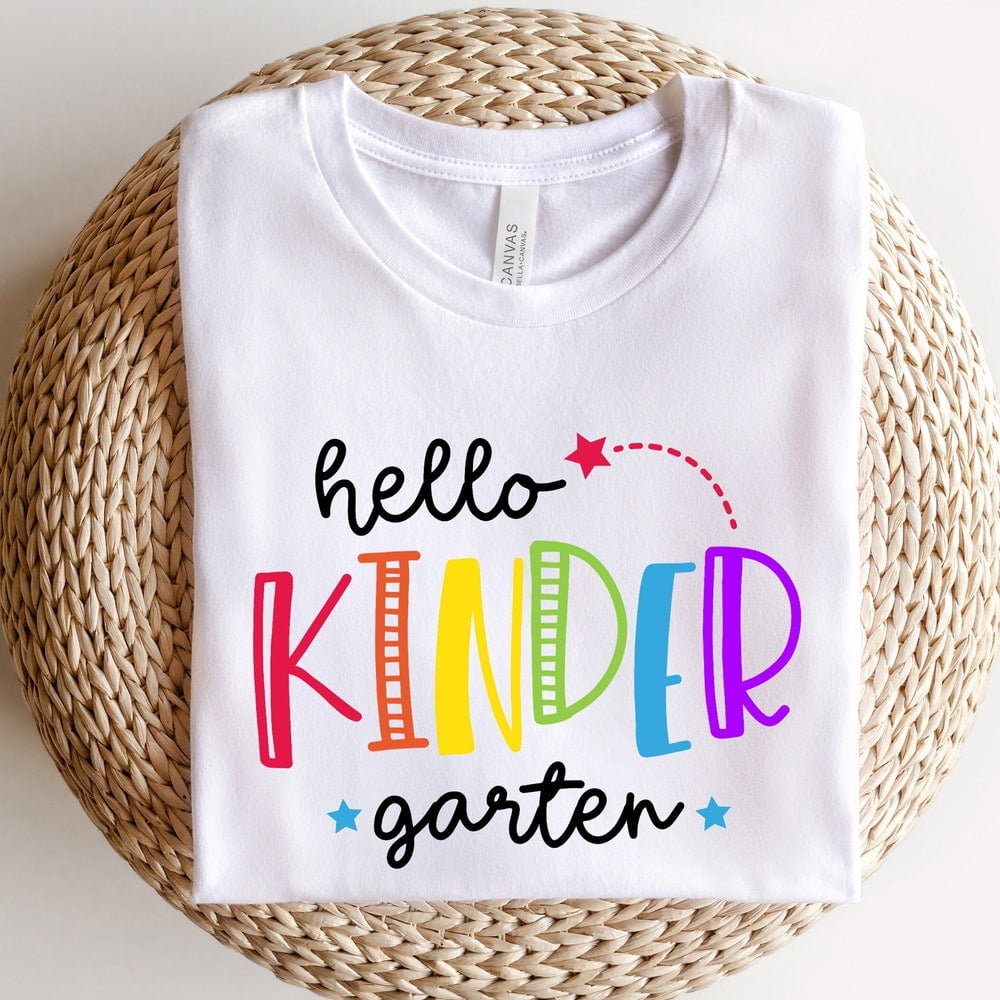 Hello Kindergarten Shirt, Kindergarten Student Shirt, First Day Of ...