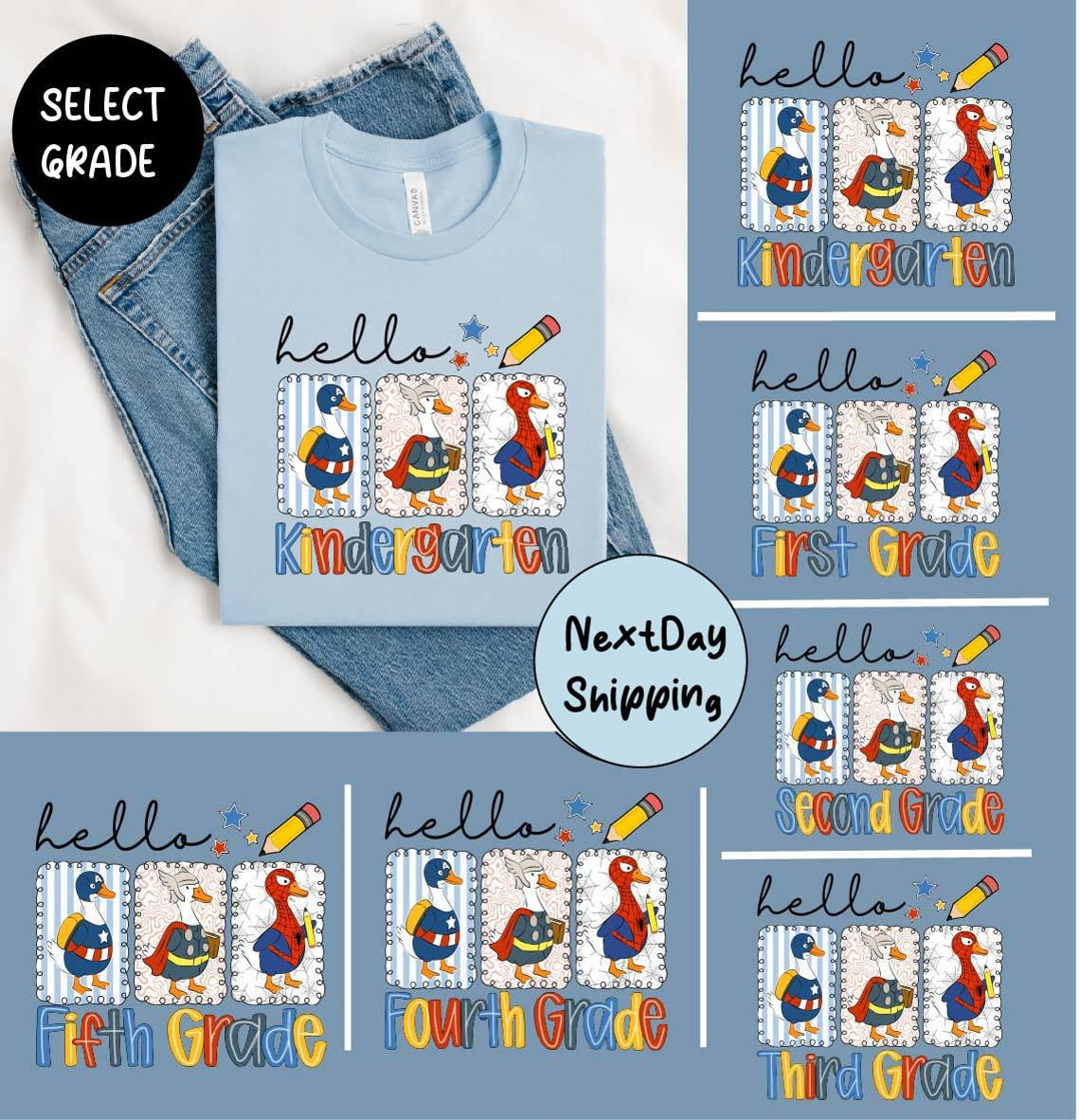 Hello Kindergarten Shirt, Students Shirts, Kindergarten Student Shirt ...