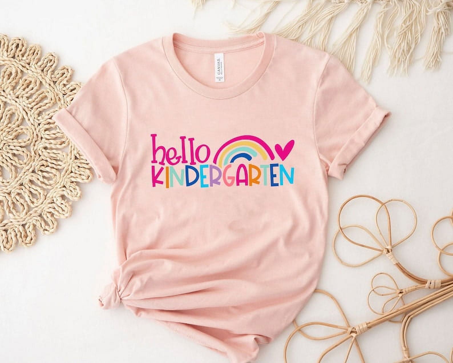 Hello Kindergarten T-Shirt, Kindergarten Student Shirt, First Day of ...