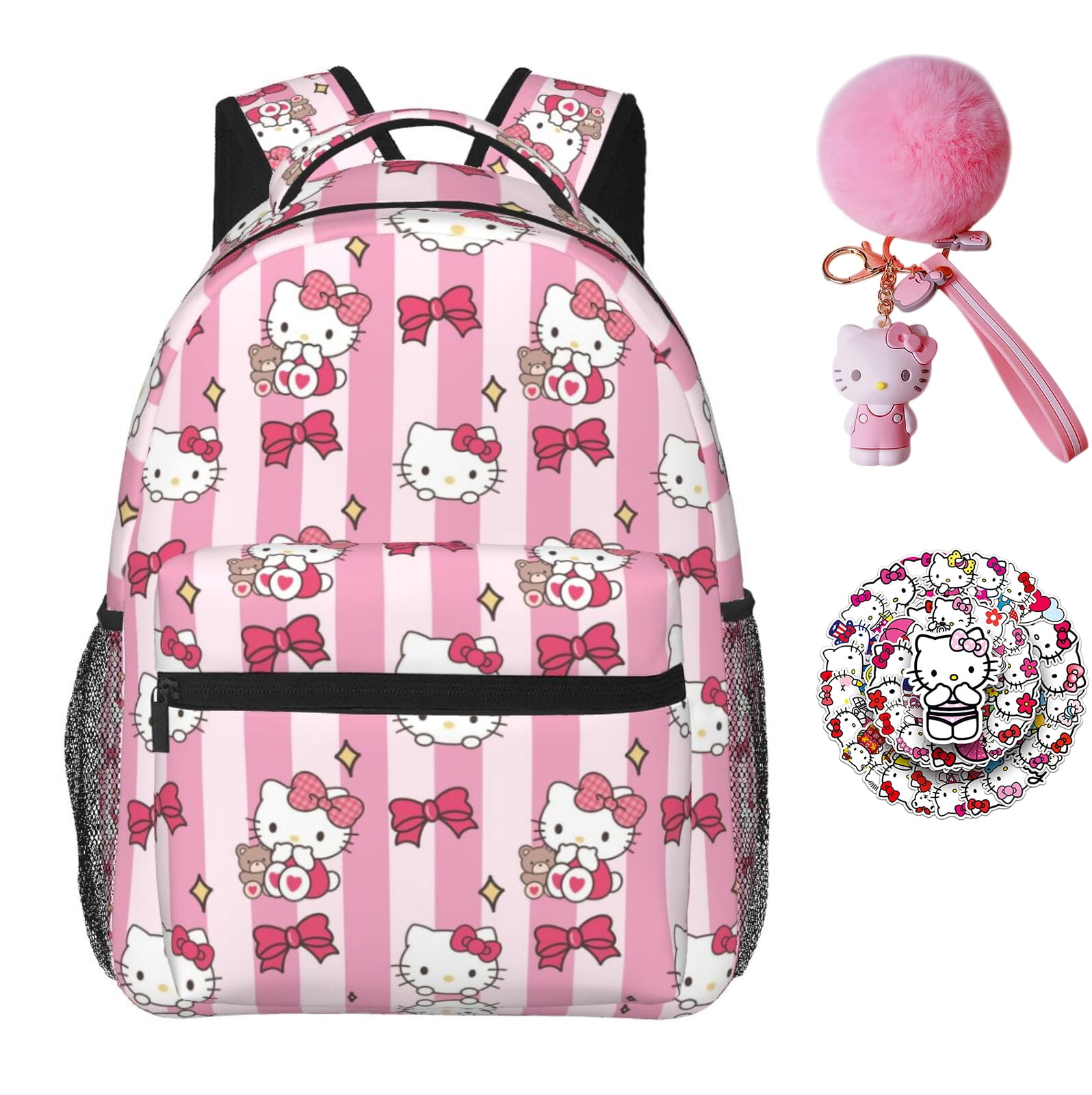 Hello Kit-ty Backpack Anime Daypack Cartoon Shoulders Bag Cute ...
