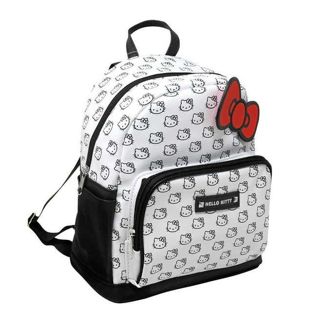 "Hello Kitty Kids Mini Deluxe 10"" Backpack Bag with 1 Front Pocket ...