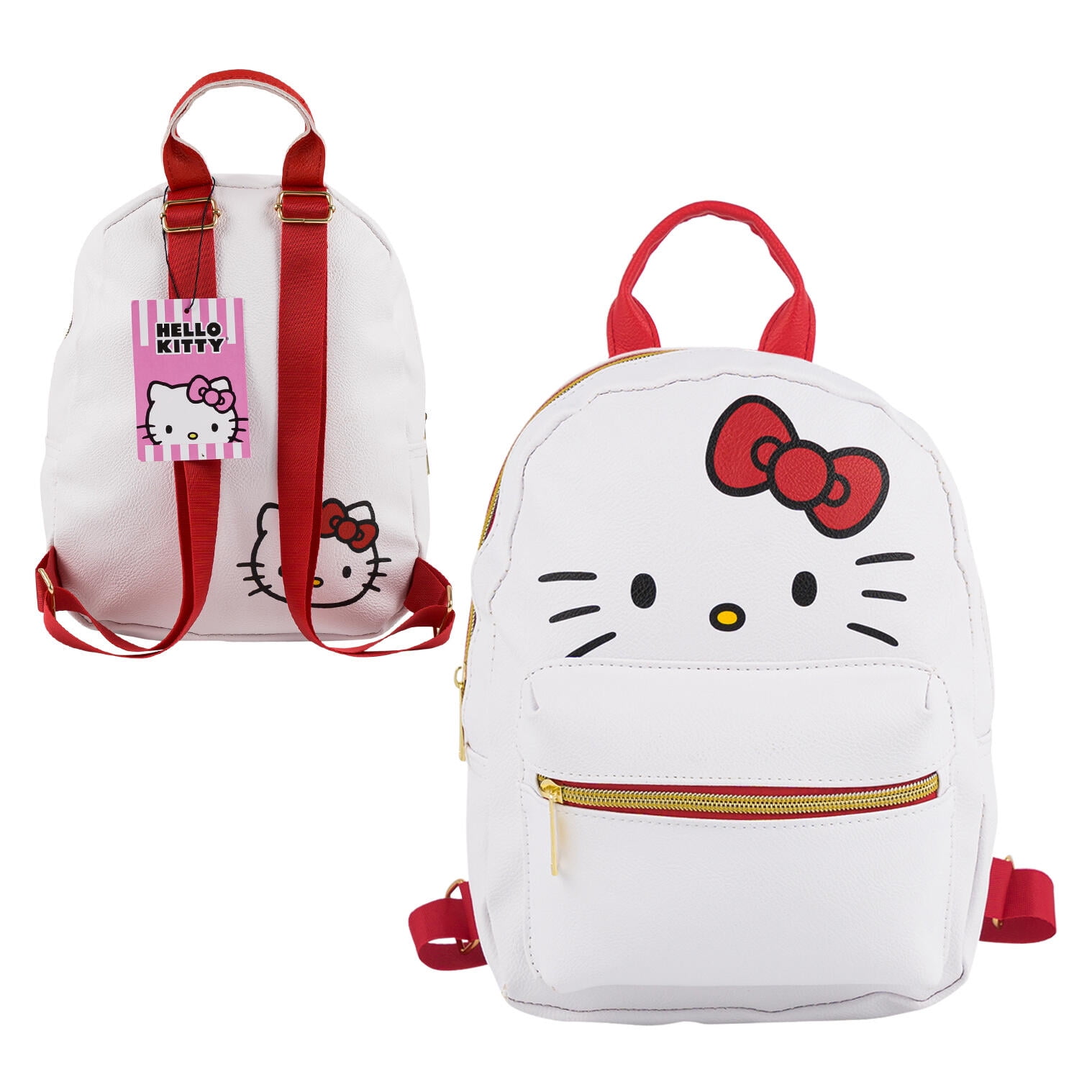 Hello Kitty Kids PU Mini Backpack, White - Walmart.com
