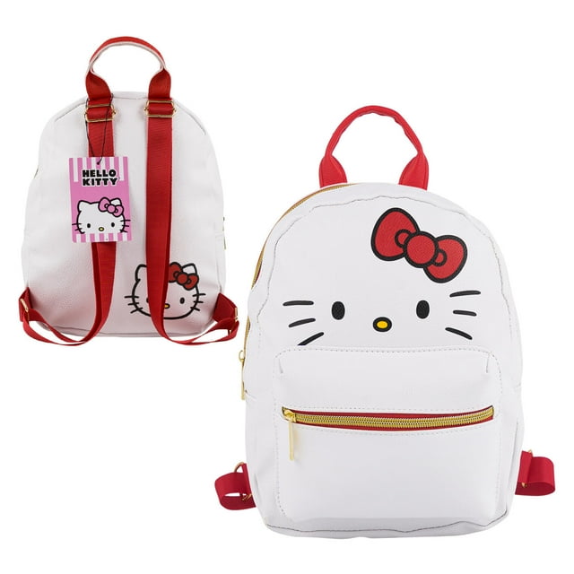 Hello Kitty Kids PU Mini Backpack, White - Walmart.com