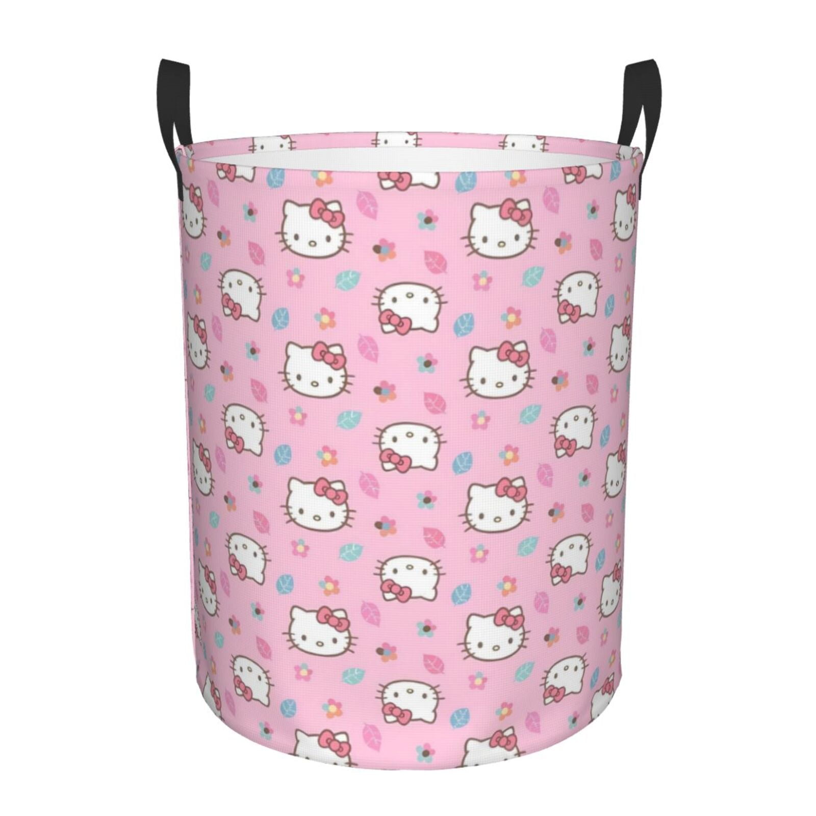 Hello Kitty(116)Laundry Hamper Large Laundry Basket,38/62L Circular ...