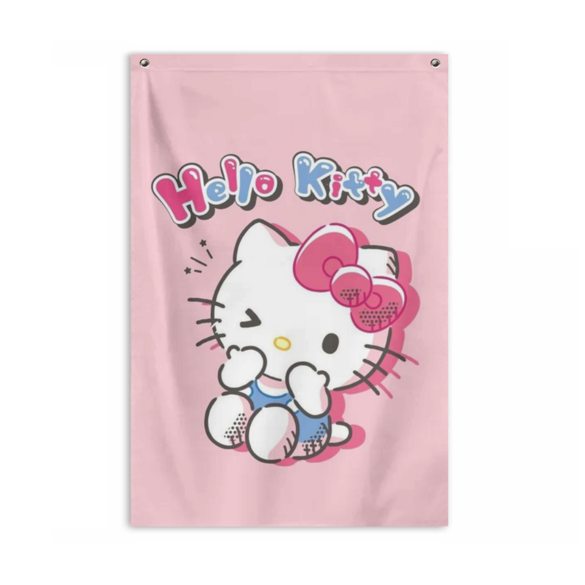 Hello Kitty 120x180cm with shading cloth Double vertical flag multi-size (double-sided printing ...