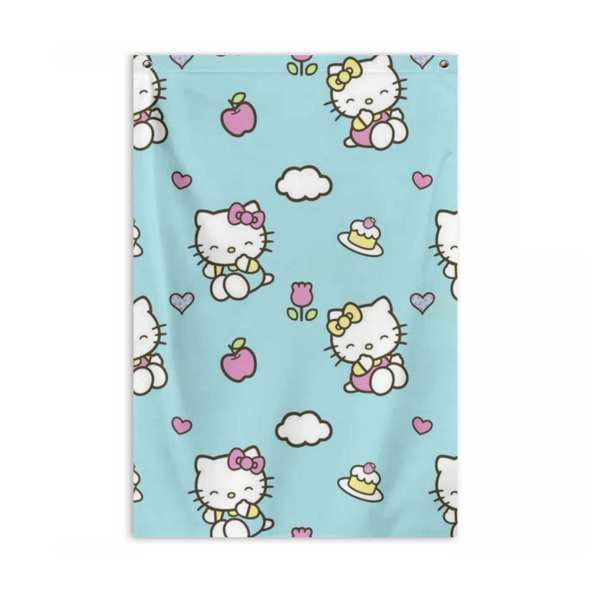 Hello Kitty 120x180cm with shading cloth Double vertical flag multi ...