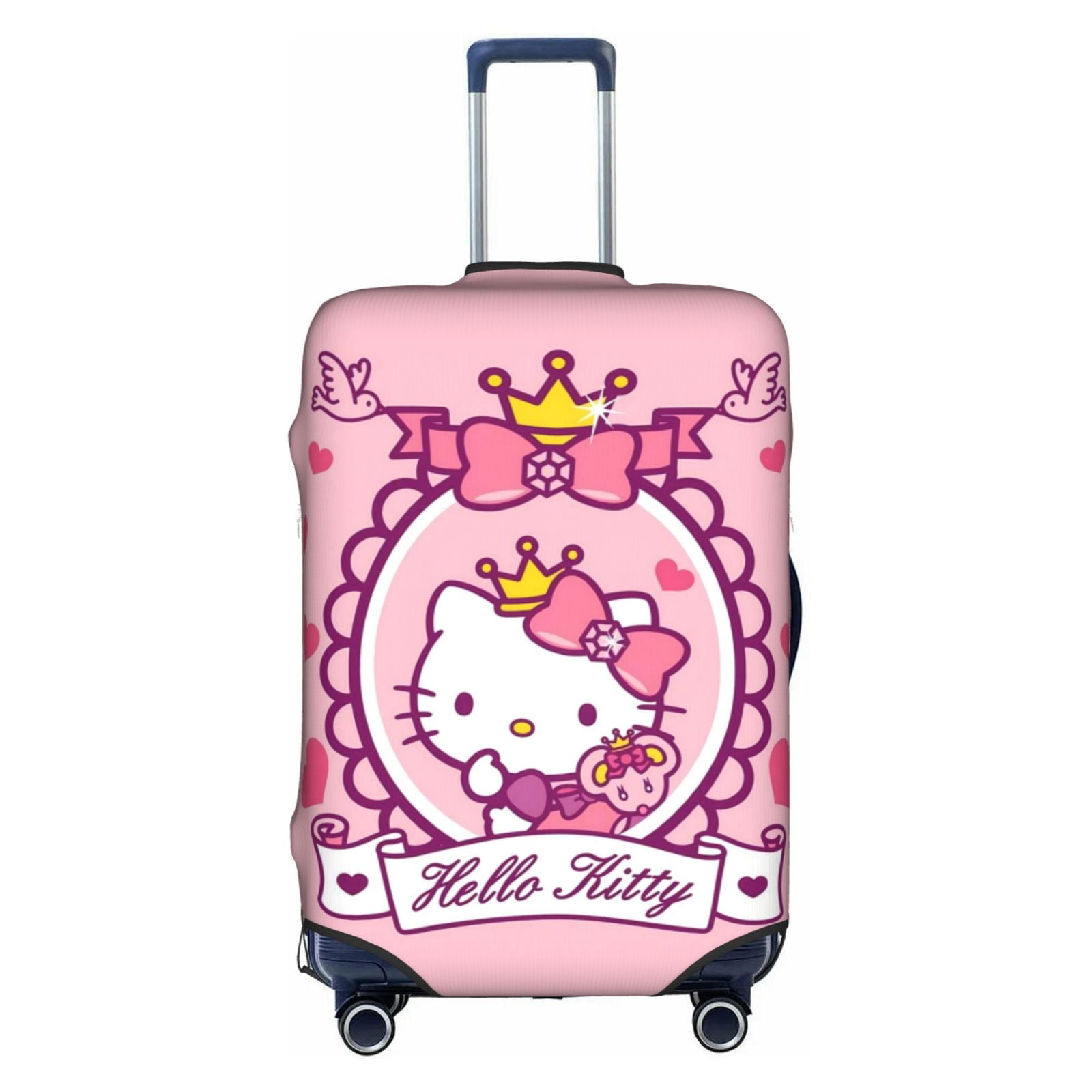 Hello Kitty(126)Travel Suitcase Protector Pink Cat Elastic Washable ...