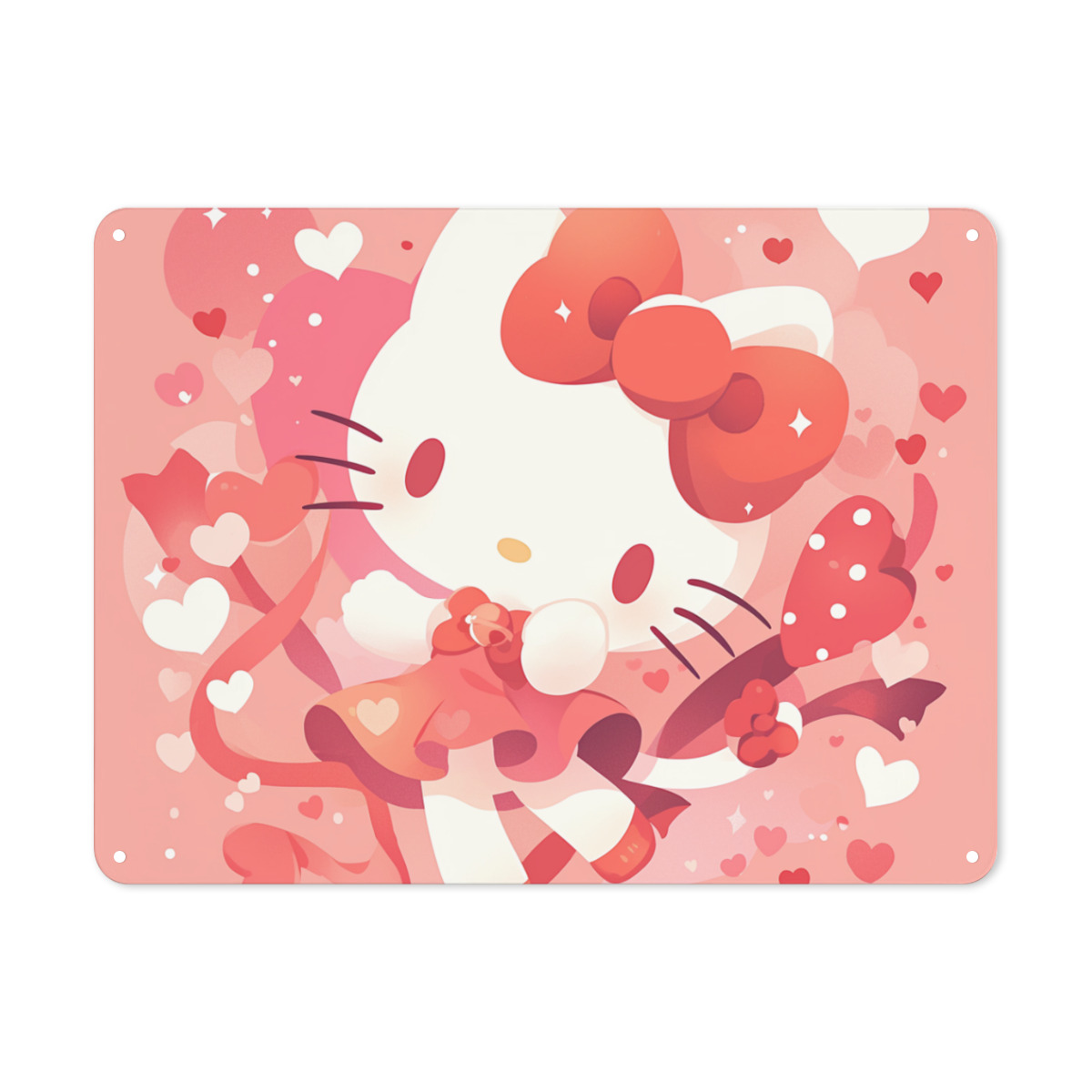 Hello Kitty 12x17 Inch Metal painting horizontal version multi-size for ...