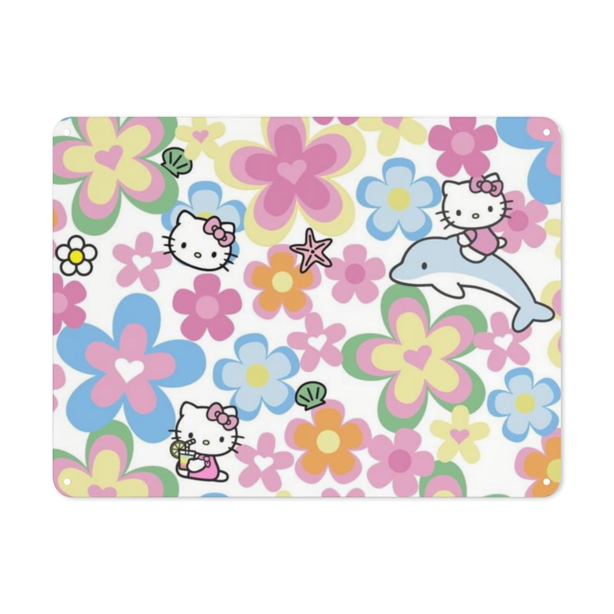 Hello Kitty 12x17 Inch Metal painting horizontal version multi-size for ...