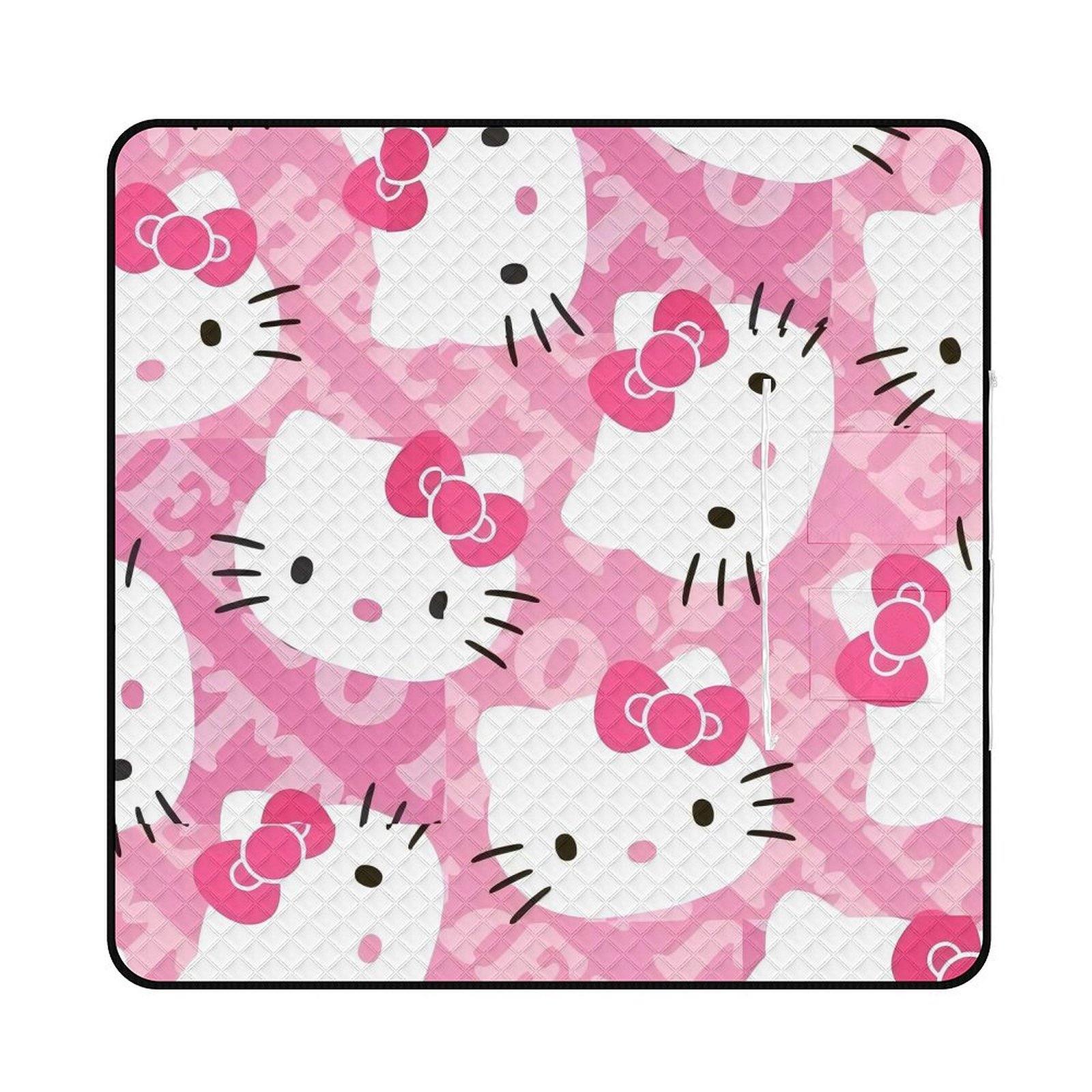 Hello Kitty_ (14) Waterproof Foldable Beach Blanket Picnic Mat Tote ...