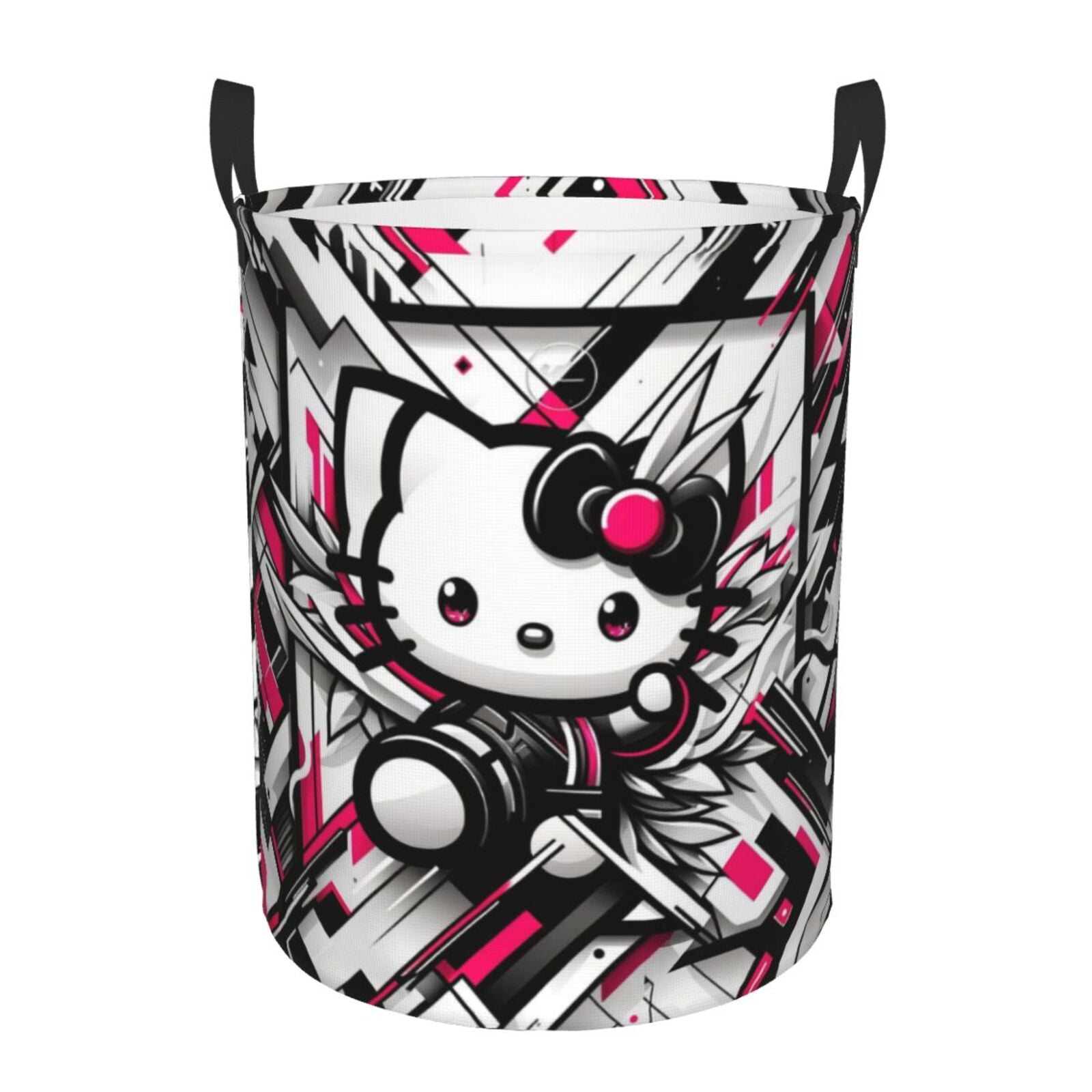 Hello Kitty(145)Laundry Hamper Large Laundry Basket,38/62L Circular ...
