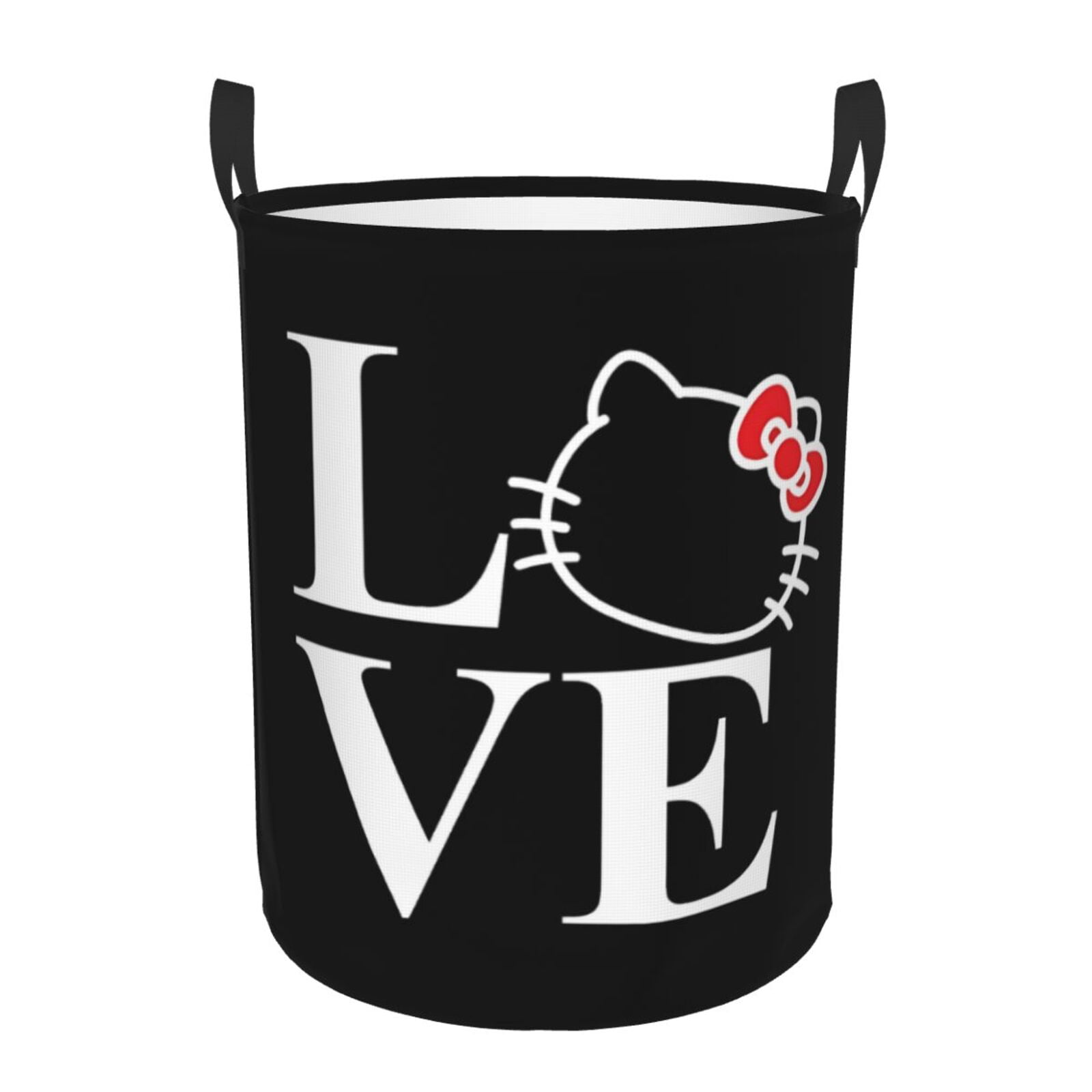 Hello Kitty(150)Laundry Hamper Large Laundry Basket,38/62L Circular ...