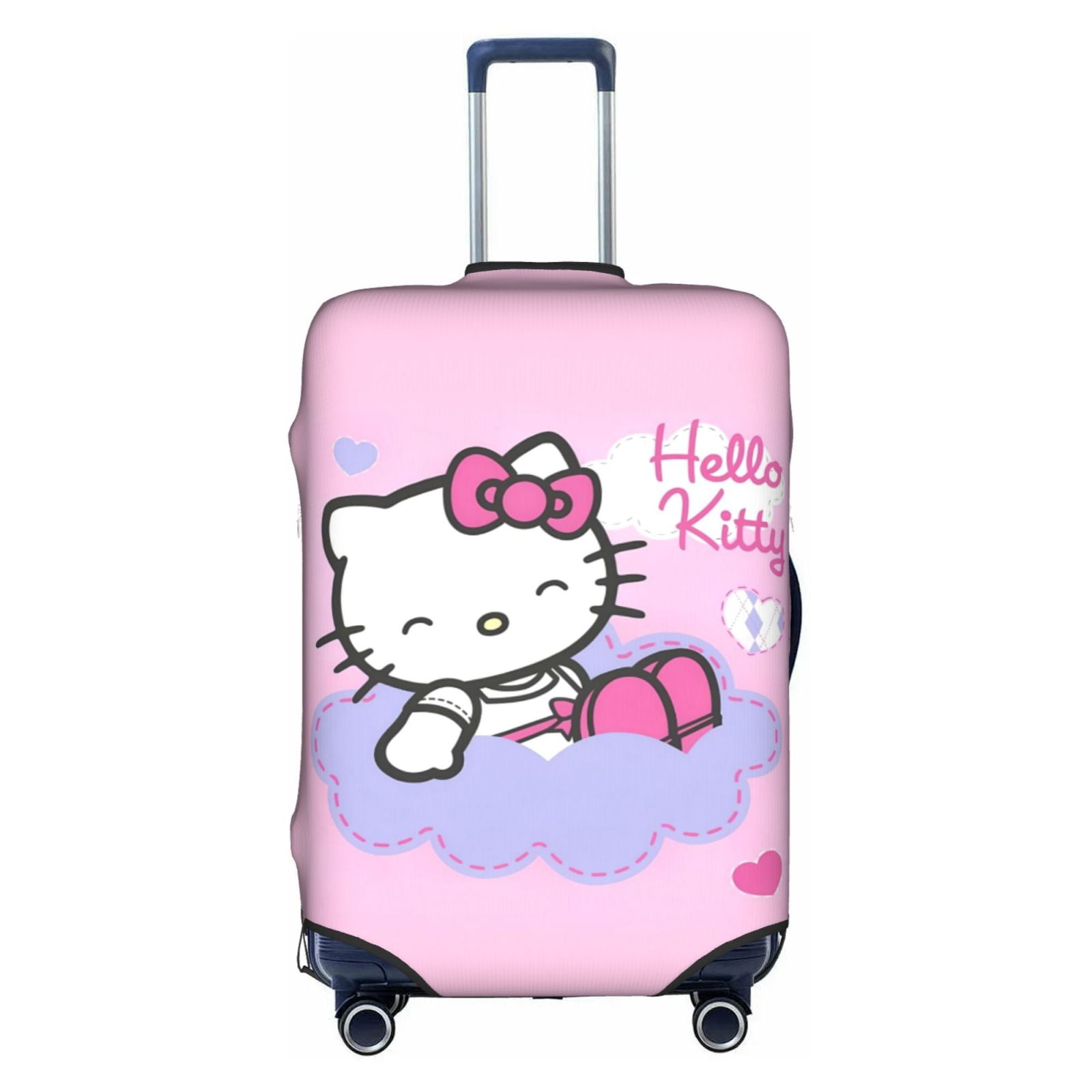 Hello Kitty(158)Travel Suitcase Protector Pink Cat Elastic Washable ...