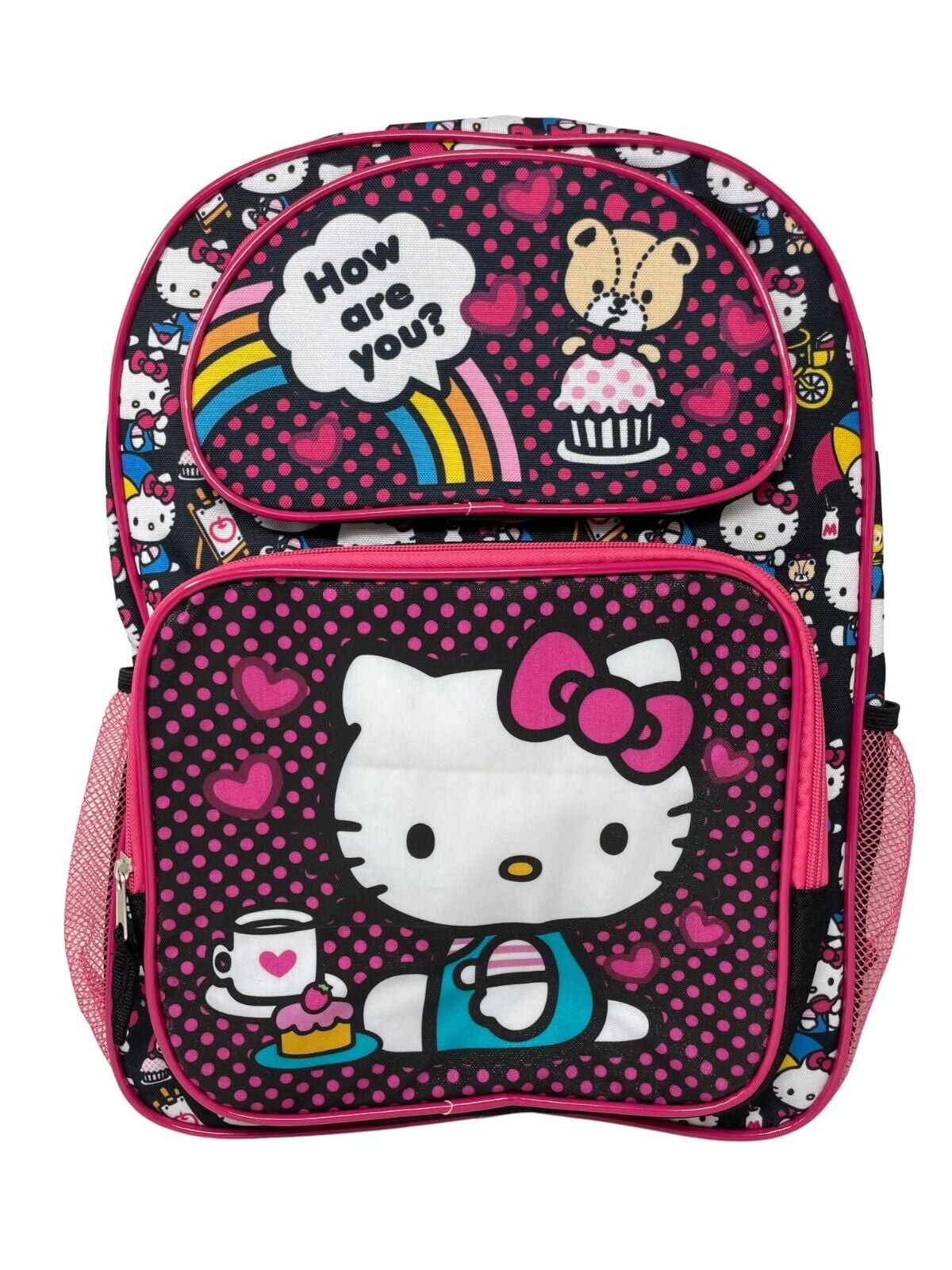 Hello Kitty 16 inches Large School Backpack - How Are You - Walmart.com