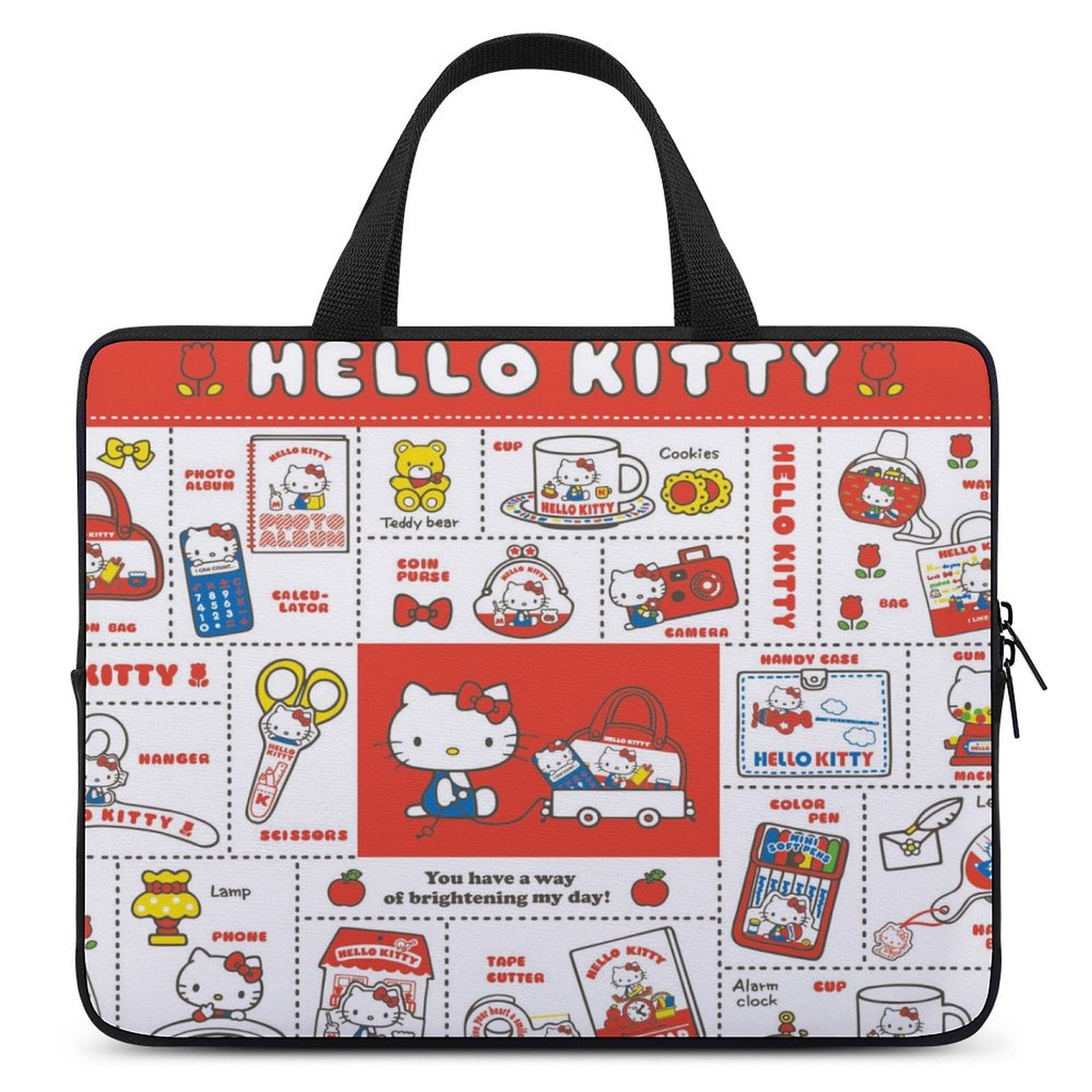 Hello Kitty 17 Inch Laptop Bag,Expandable Computer Bag Laptop Briefcase ...
