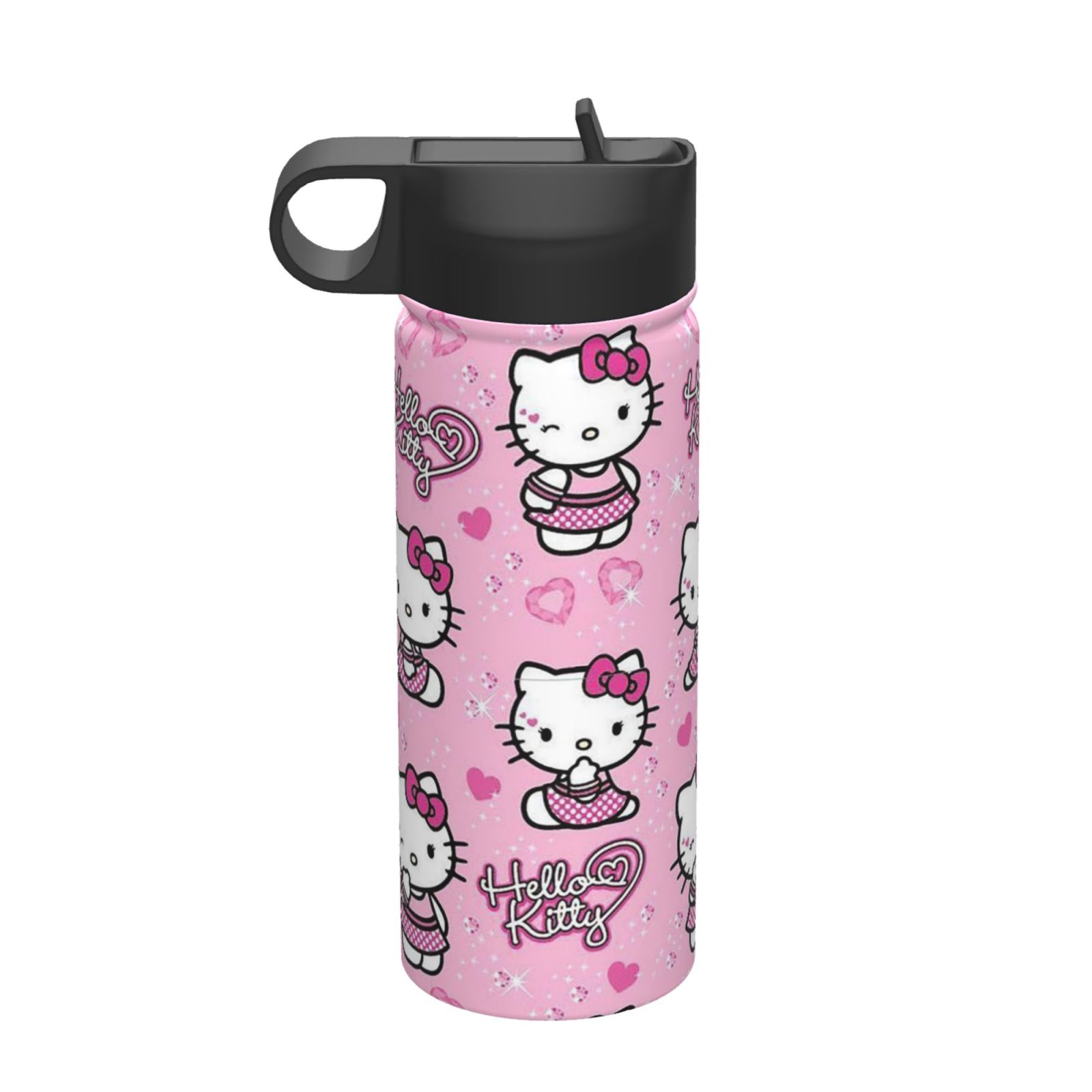 Hello Kitty 18 Oz Insulated Water Bottle, Reusable Stainless Steel ...