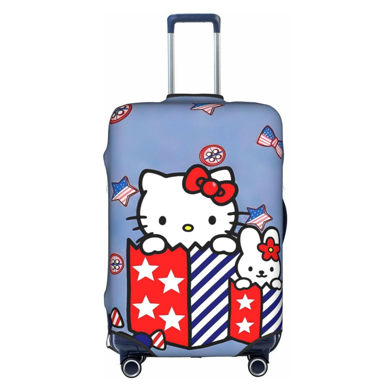 Hello Kitty(19)Travel Suitcase Protector Pink Cat Elastic Washable ...