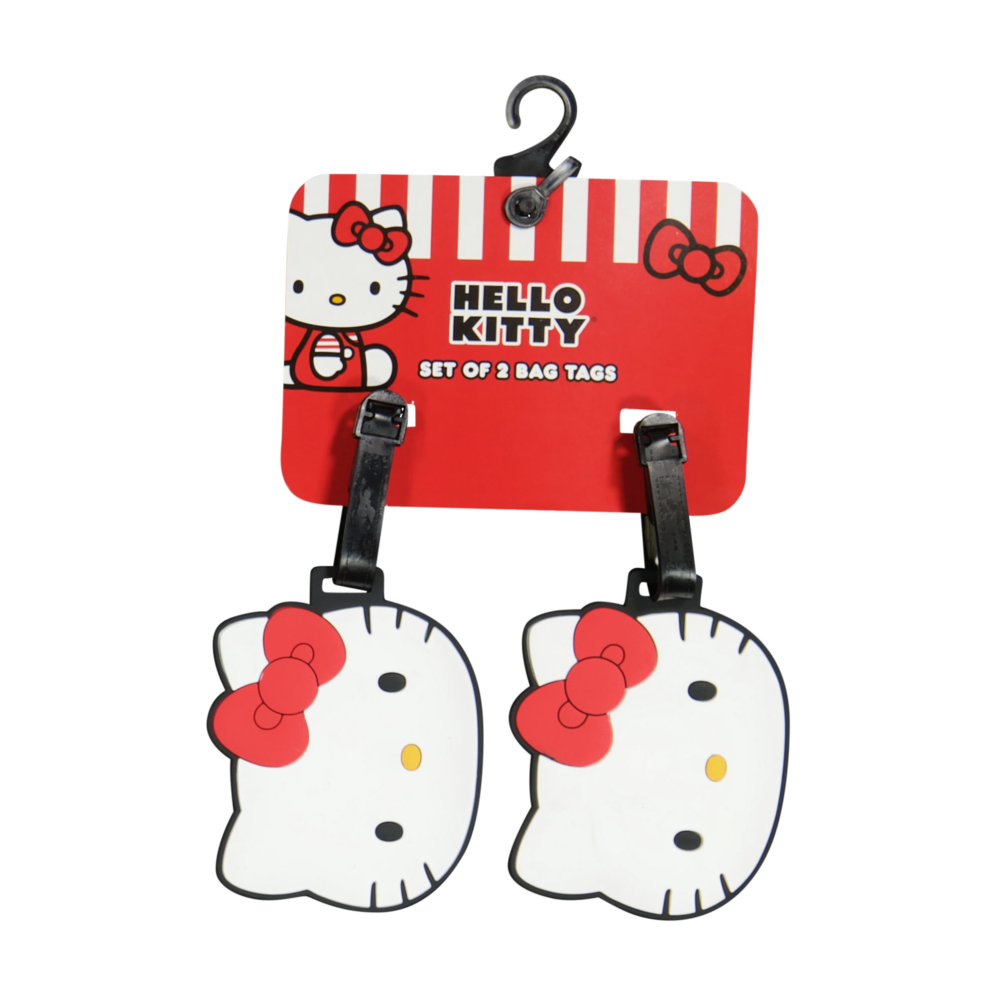 Hello Kitty 2-Piece Suitcase ID Tag Set with Adjustable Straps, Head ...
