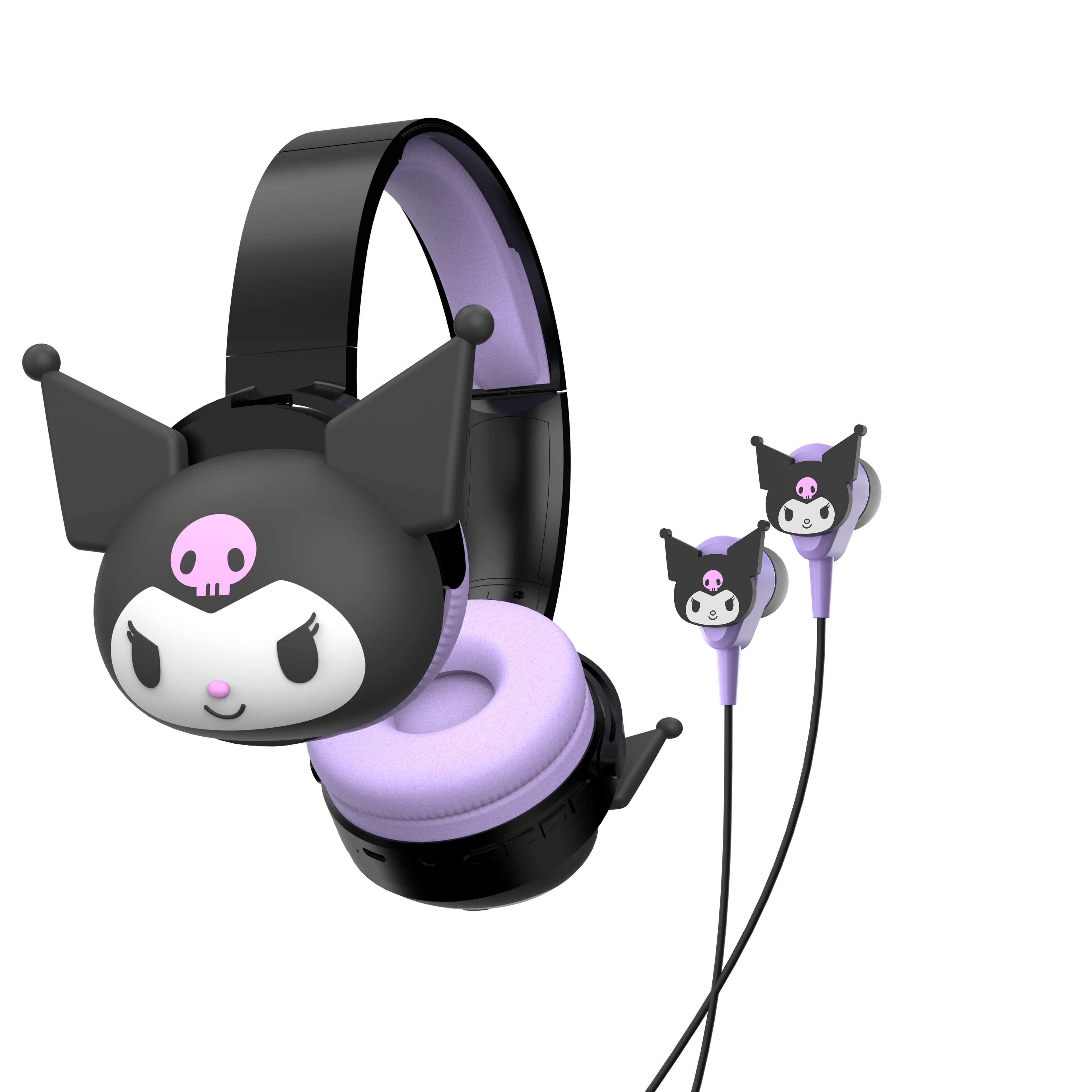 Hello Kitty 2-in-1 Wireless Bluetooth Headphones with Wired Earbuds ...