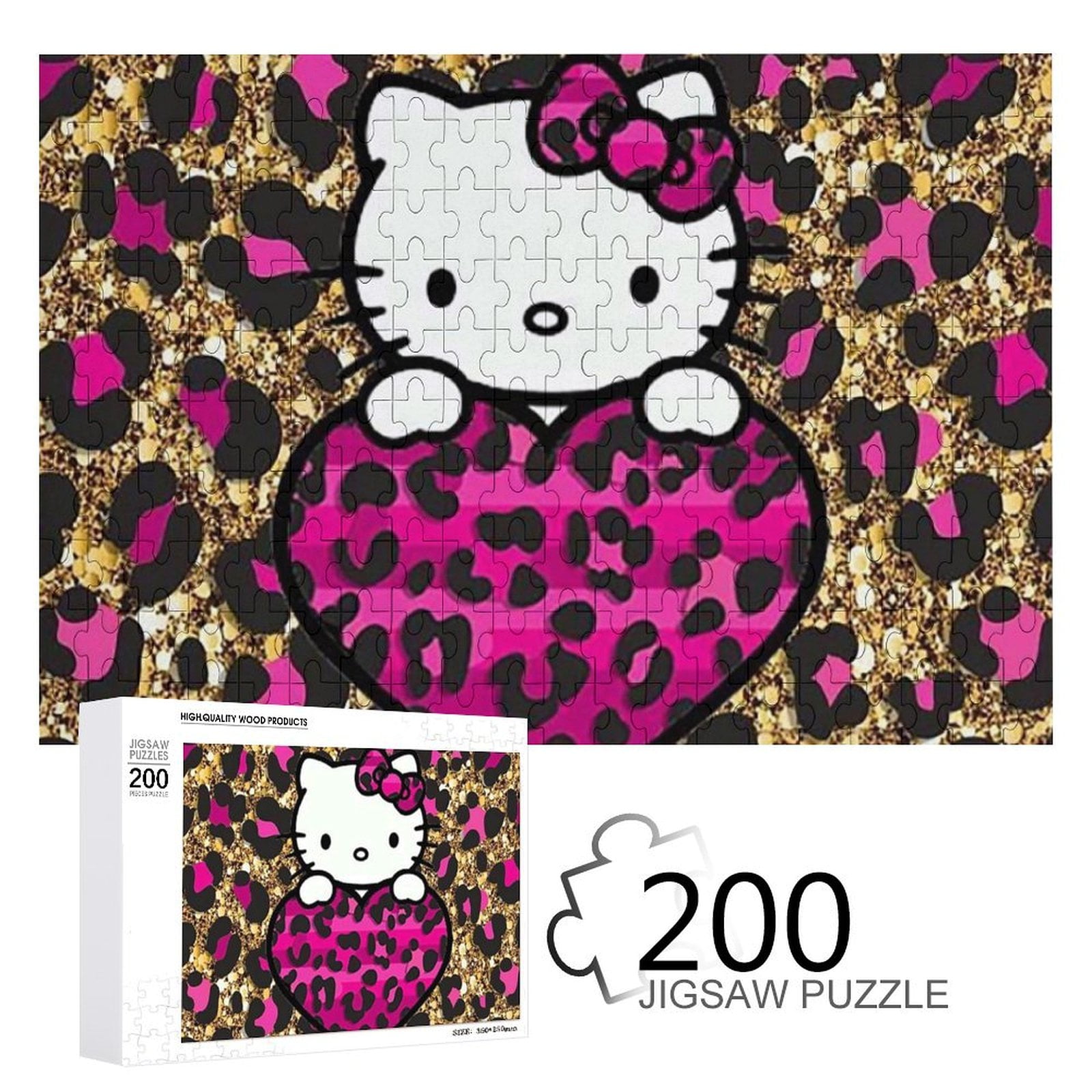 Hello Kitty 200 PCS Puzzle for Adults - Jigsaw Puzzle for Kids Boys ...