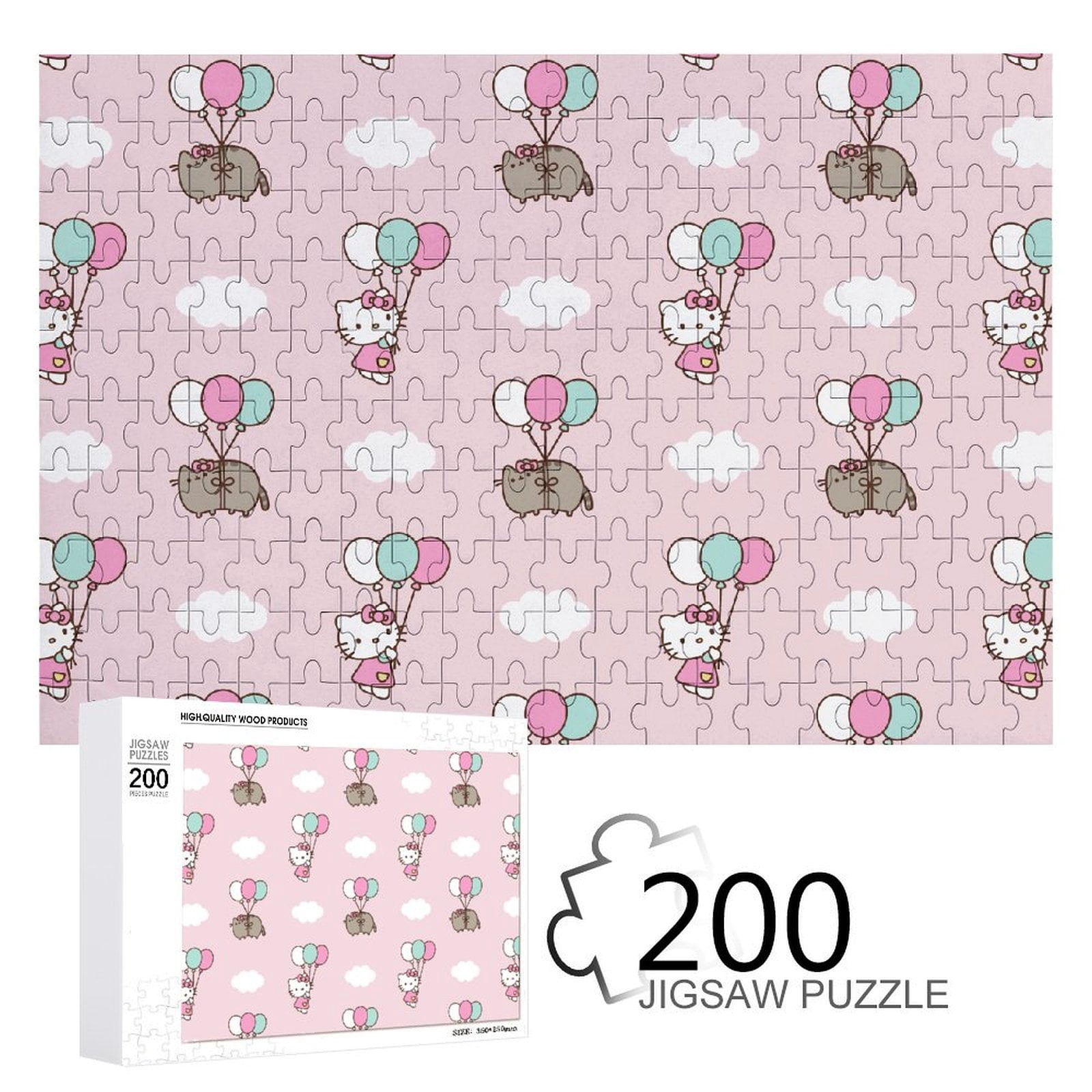 Hello Kitty 200 PCS Puzzle for Adults - Jigsaw Puzzle for Kids Boys ...