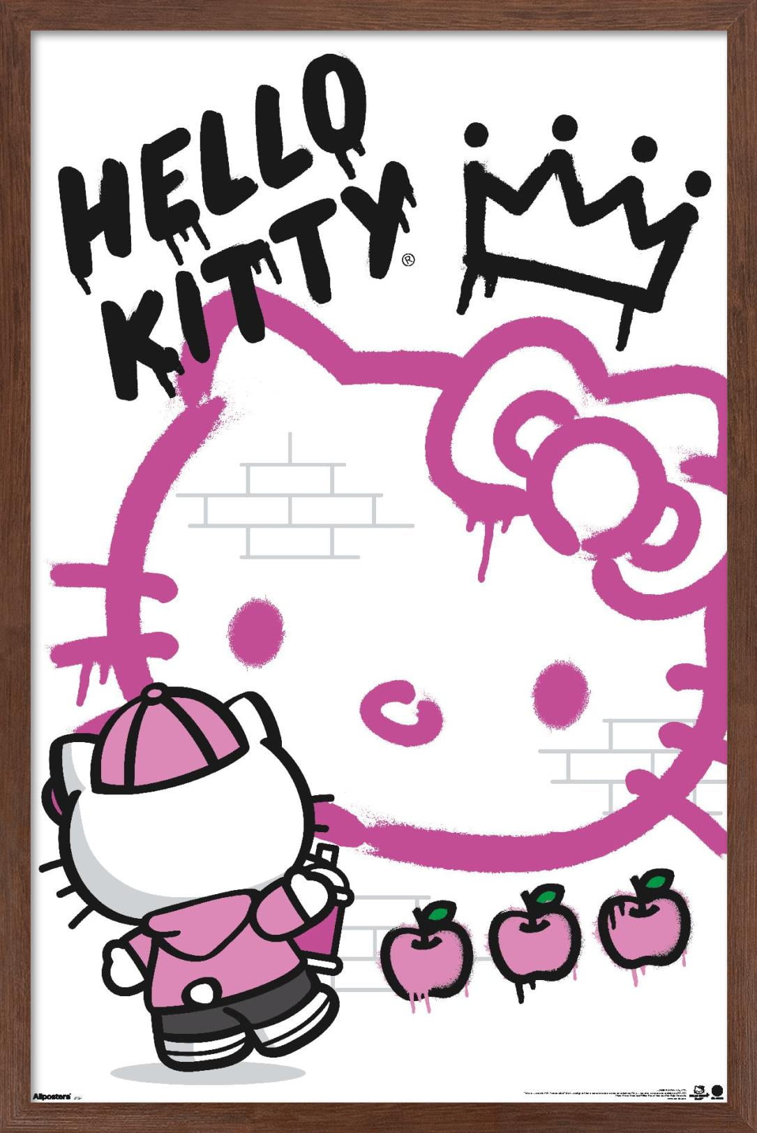 Hello Kitty: 2016 Graffiti - Street Art Crown Wall Poster, 14.725" x 22 ...