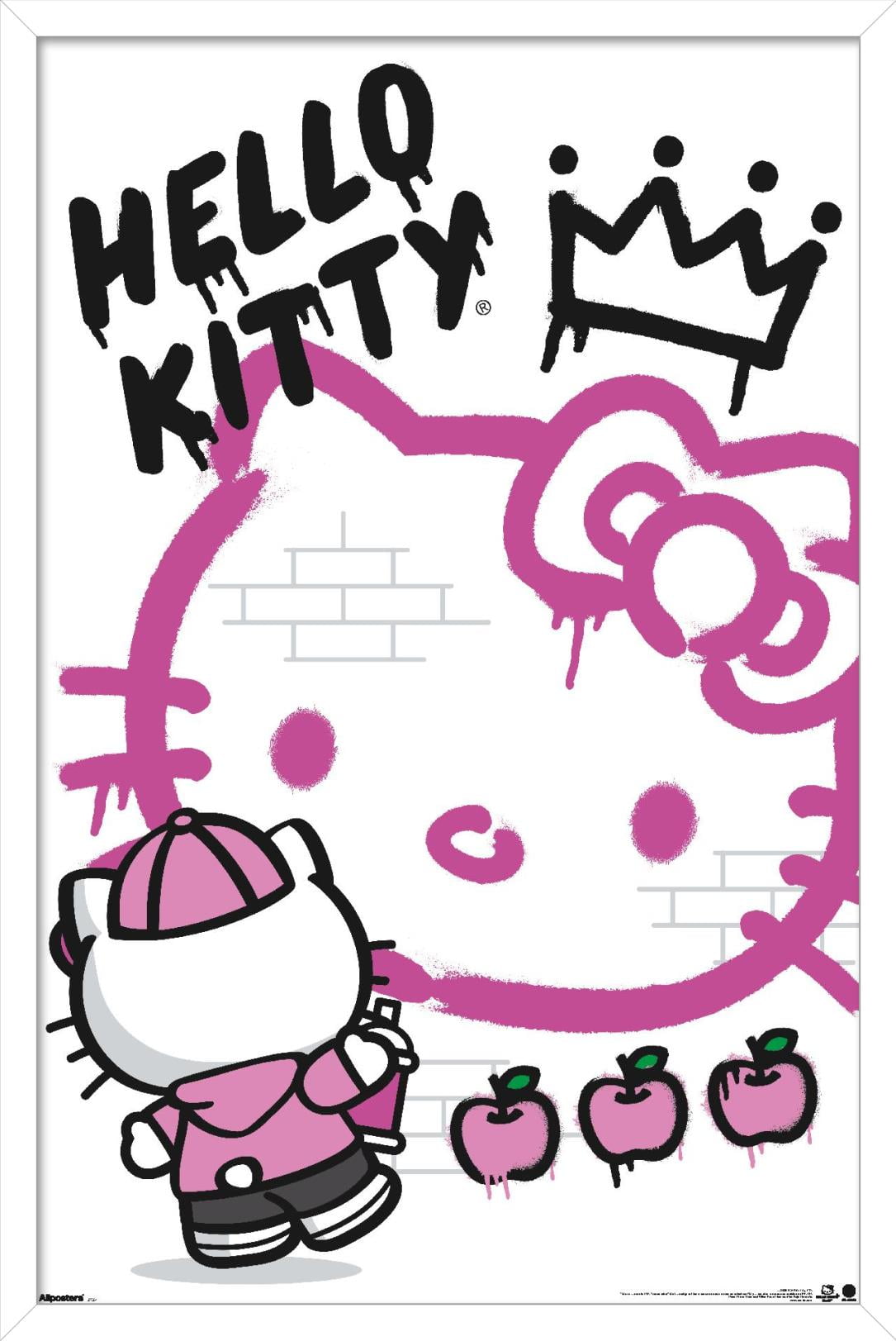 Hello Kitty: 2016 Graffiti - Street Art Crown Wall Poster, 22.375" x 34 ...