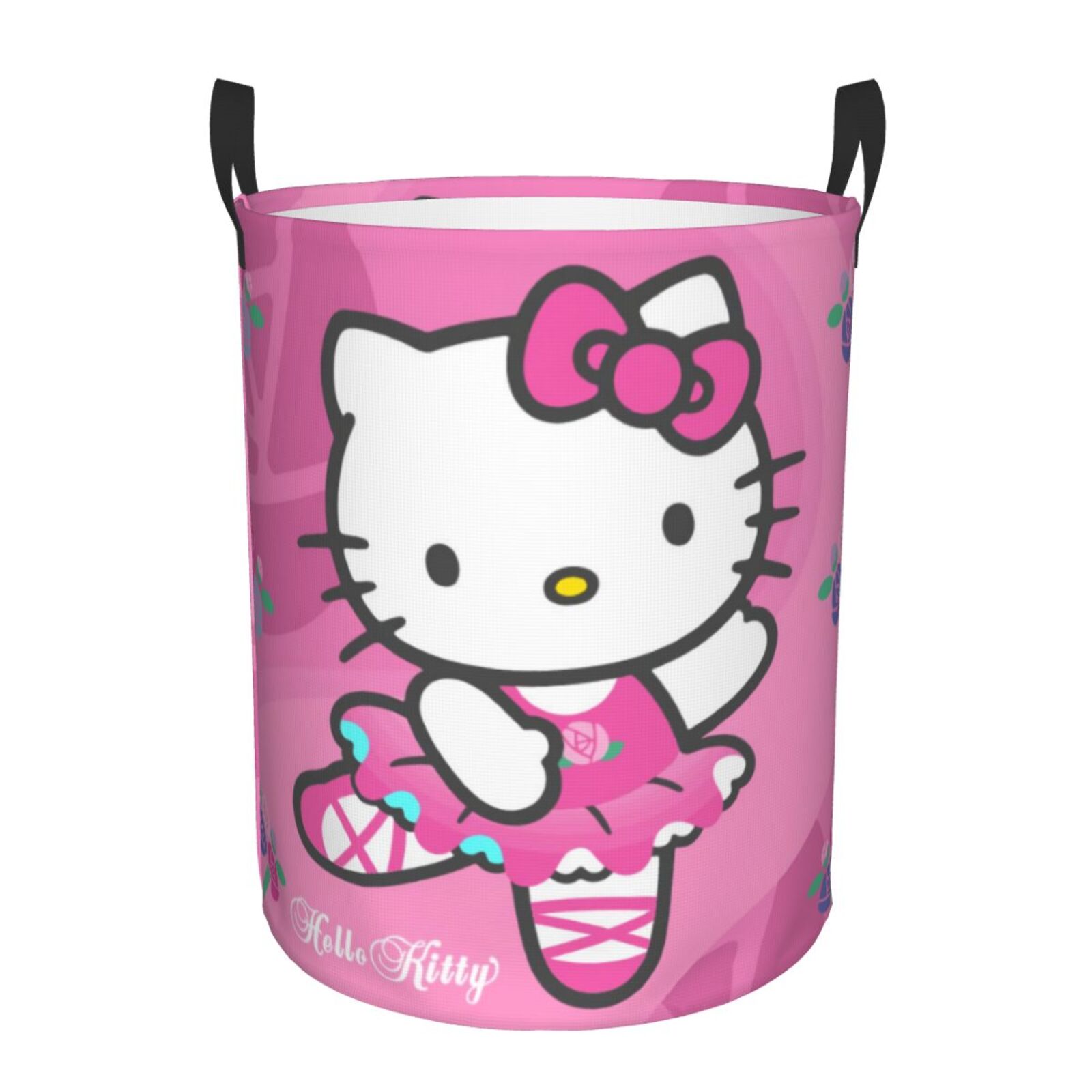 Hello Kitty(203)Laundry Hamper Large Laundry Basket,38/62L Circular ...