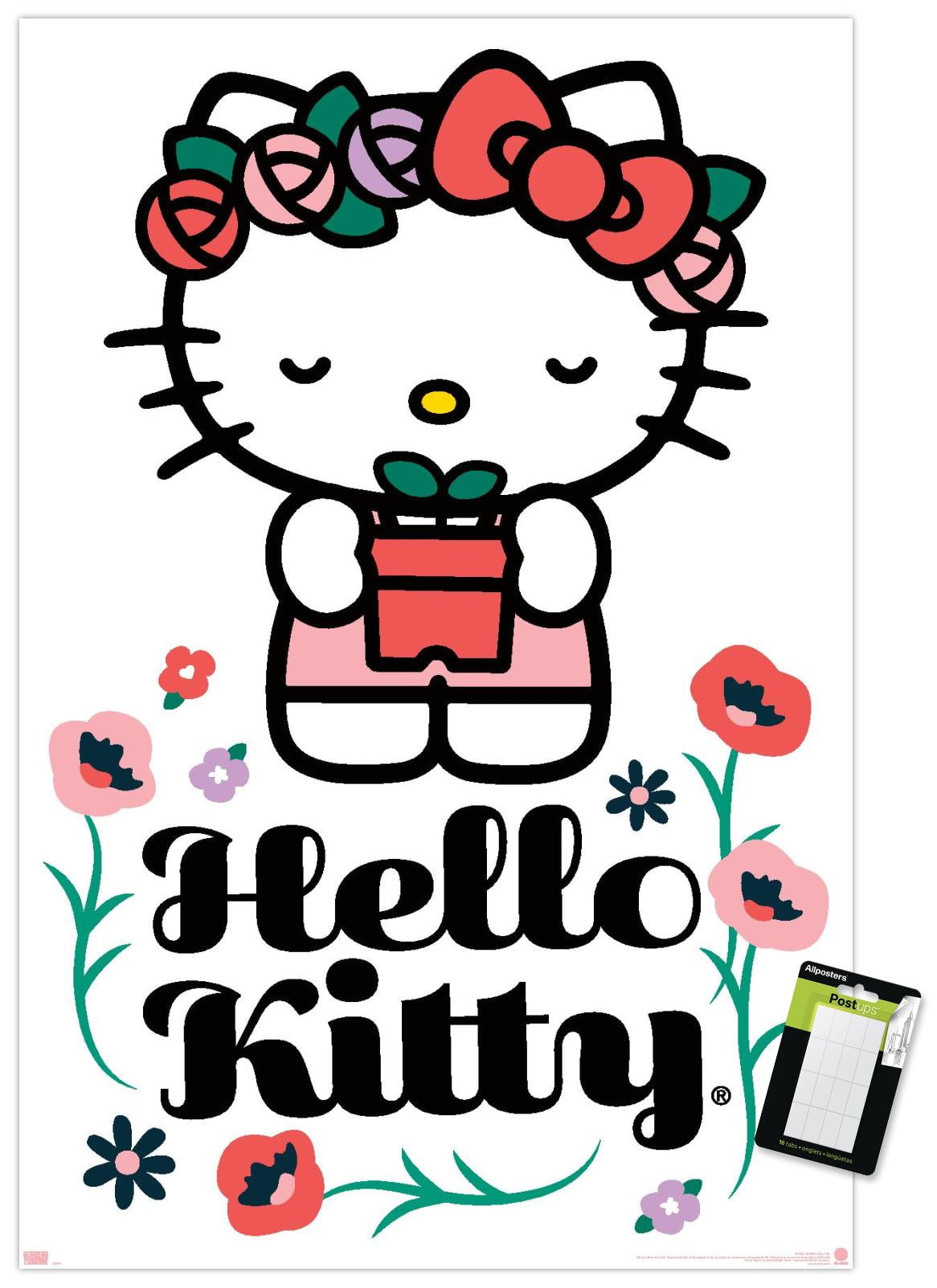 Hello Kitty: 21 Spring Cleaning - Kitty With Plant Wall Poster, 14.725 ...