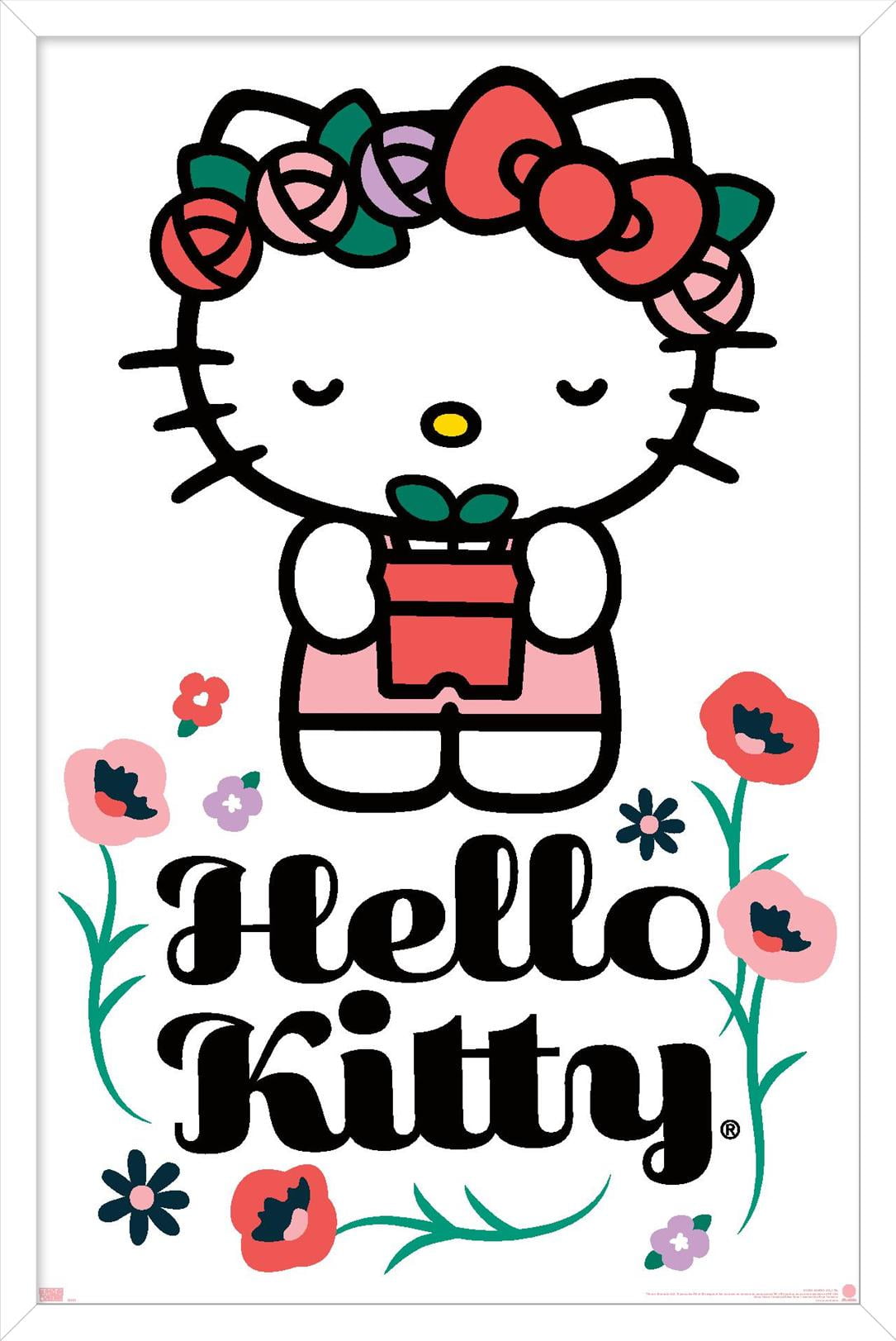 Hello Kitty: 21 Spring Cleaning - Kitty With Plant Wall Poster, 22.375 ...