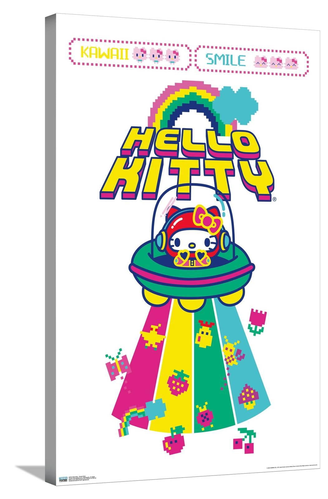Hello Kitty: 22 Kawaii Arcade - Alien Canvas Wall Poster, 22.375" x 34 ...