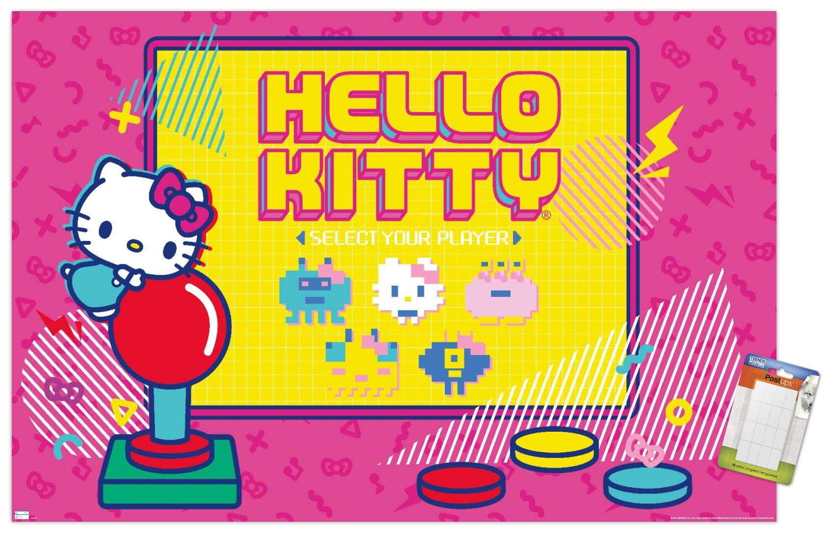 Hello Kitty: 22 Kawaii Arcade Wall Poster, 14.725" x 22.375" - Walmart.com
