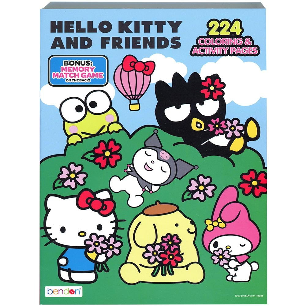 Hello Kitty 224 pg Coloring Book & Coloring Pen - Walmart.com