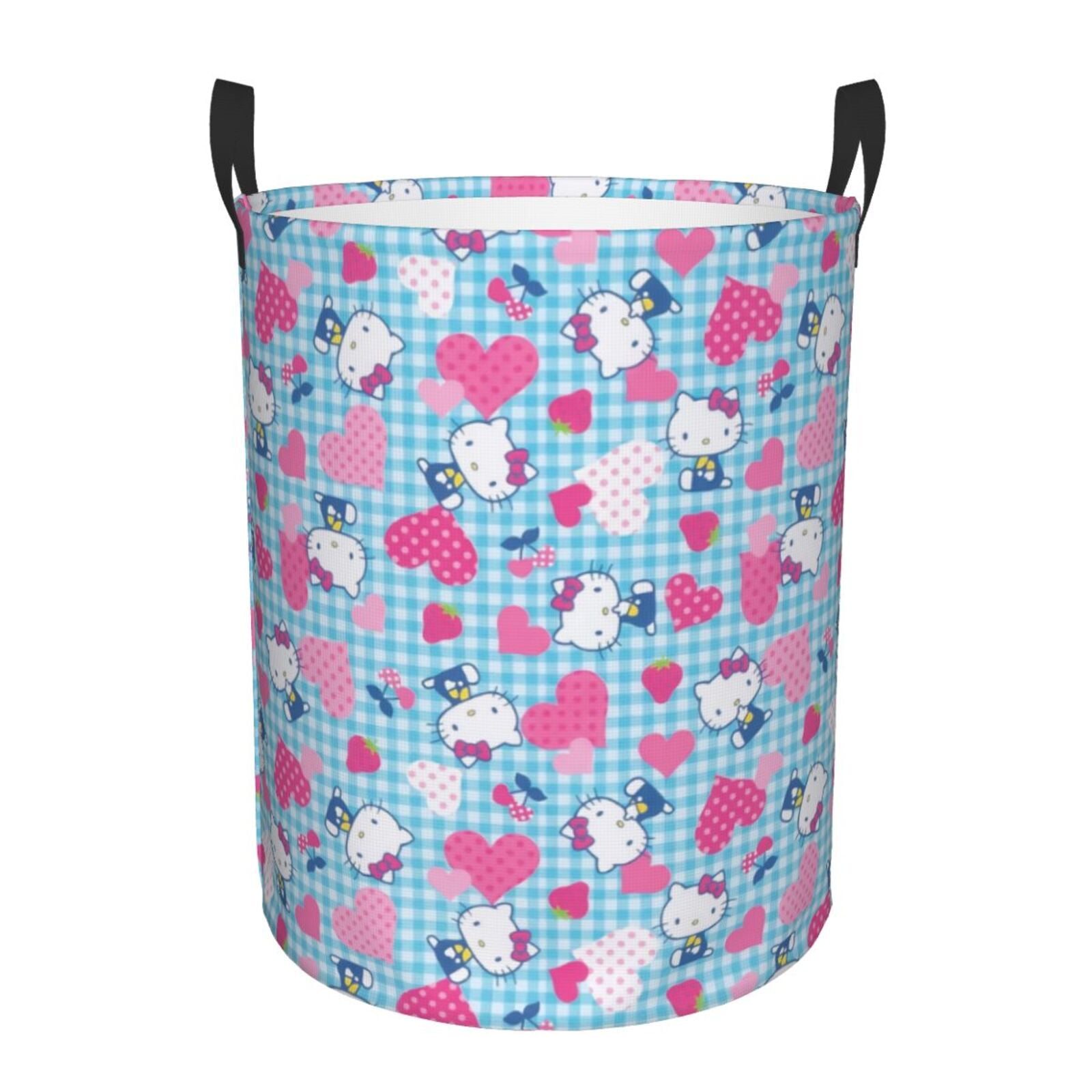 Hello Kitty(247)Laundry Hamper Large Laundry Basket,38/62L Circular ...