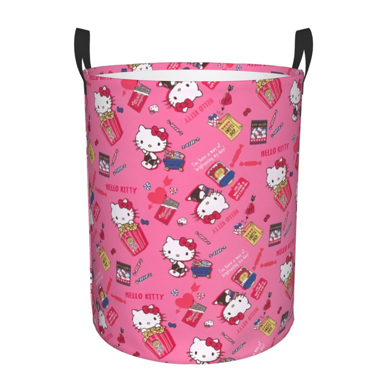 Hello Kitty(248)Laundry Hamper Large Laundry Basket,38/62L Circular ...