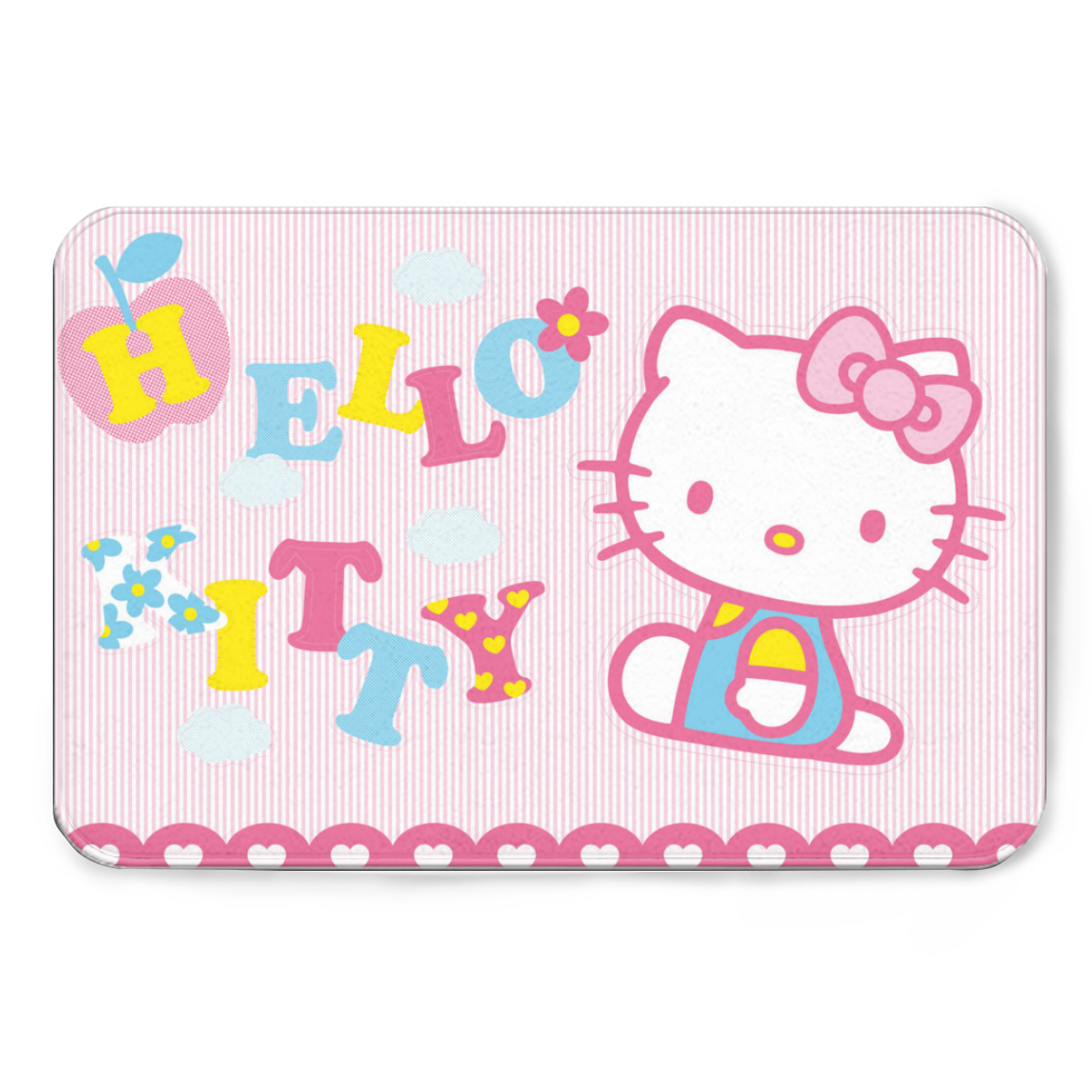 Hello Kitty 24x36 Inch Flannel Mat Non Slip Bright 3D Print for Bedside ...