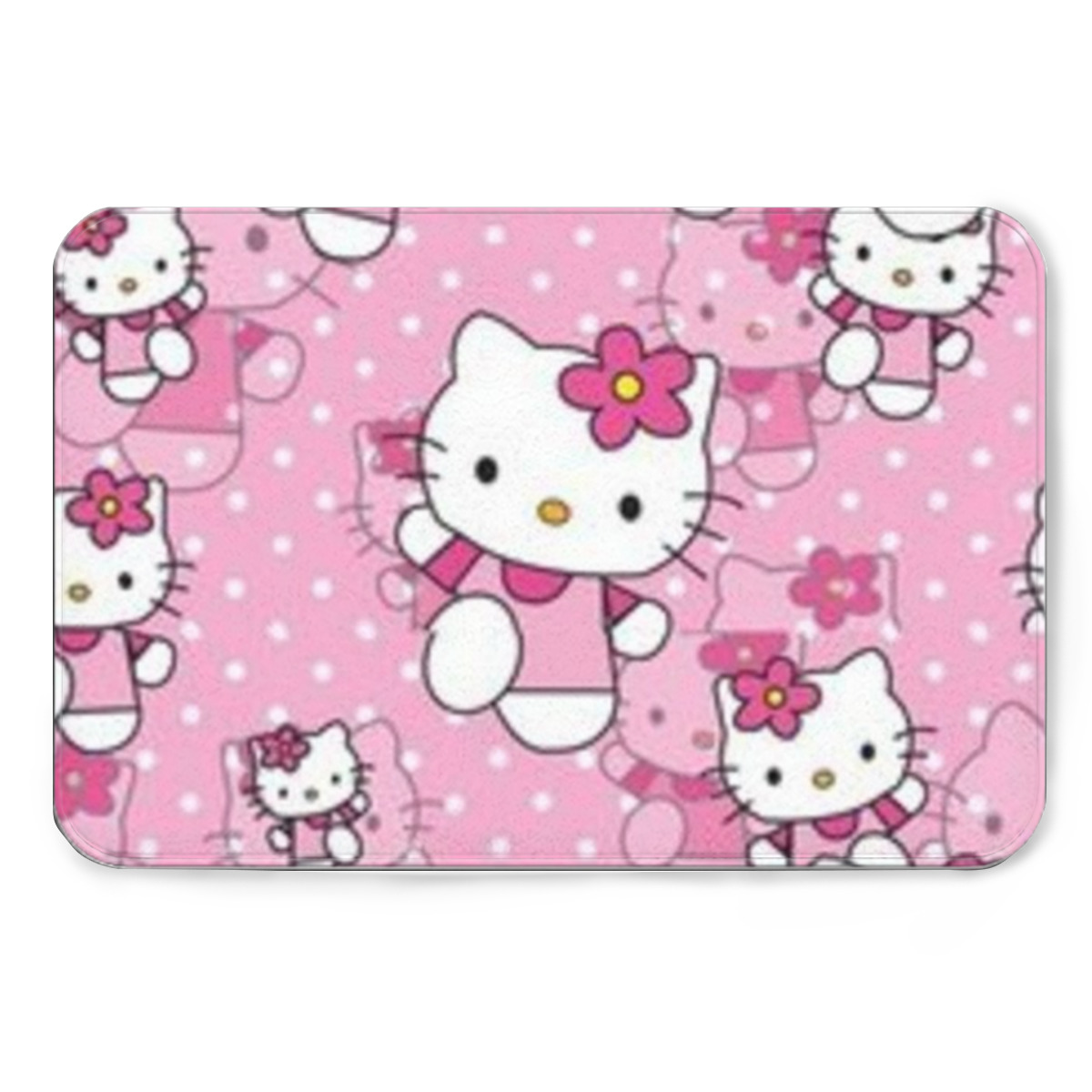 Hello Kitty 24x36 Inch Flannel Mat Non Slip Bright 3D Print for Bedside ...